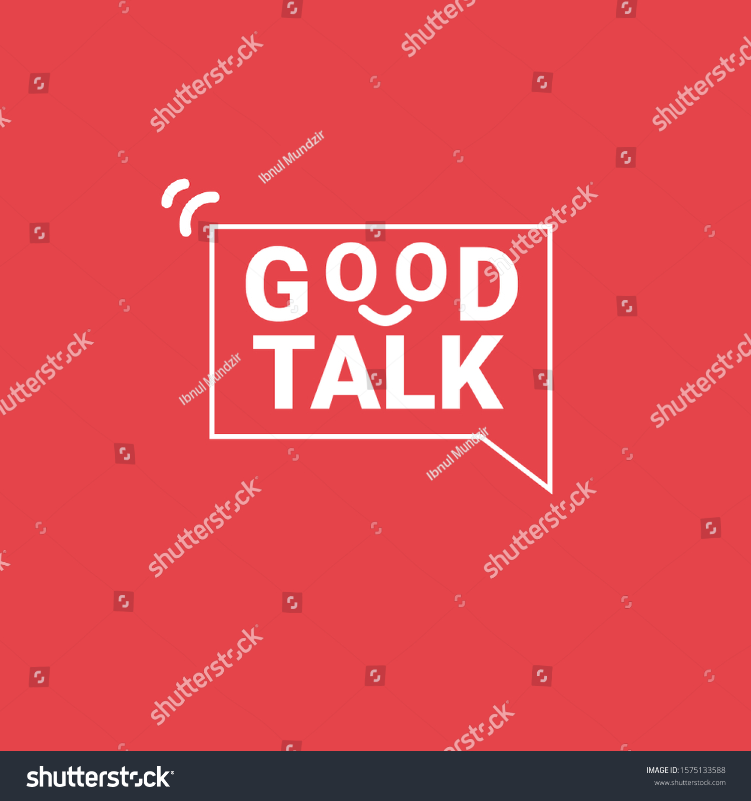 Good Talk Chat Logo Design Stock Vector (Royalty Free) 1575133588 ...