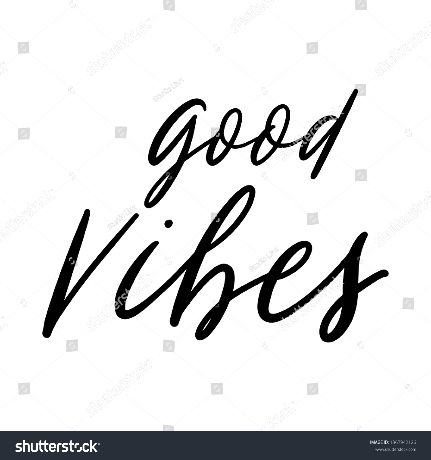 Good Vibes Hand Lettering Quotes Vector Stok Vektör (Telifsiz ... Good Vibes Hand Lettering Quotes Vector Stok Vektör (Telifsiz ...