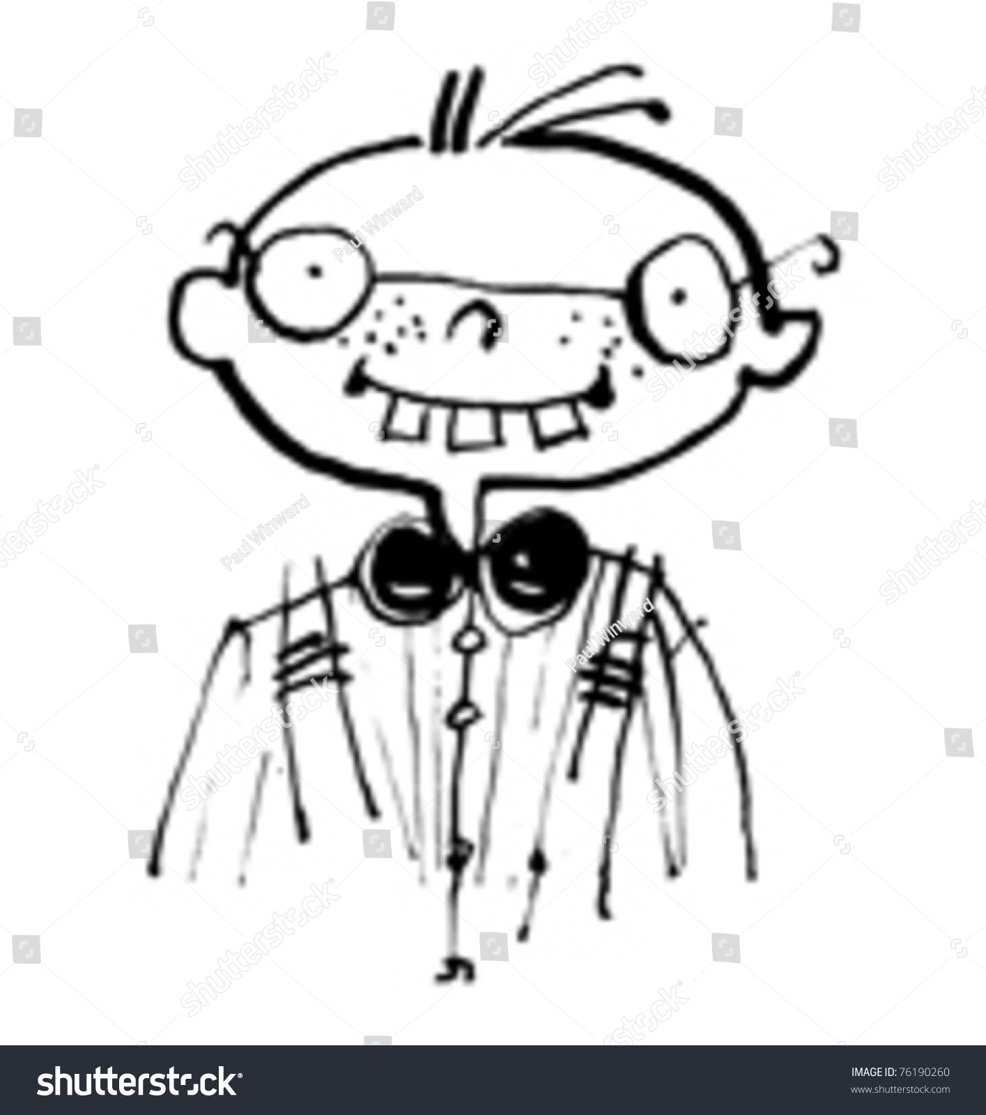 Goofy Kid Stock Vector (Royalty Free) 76190260