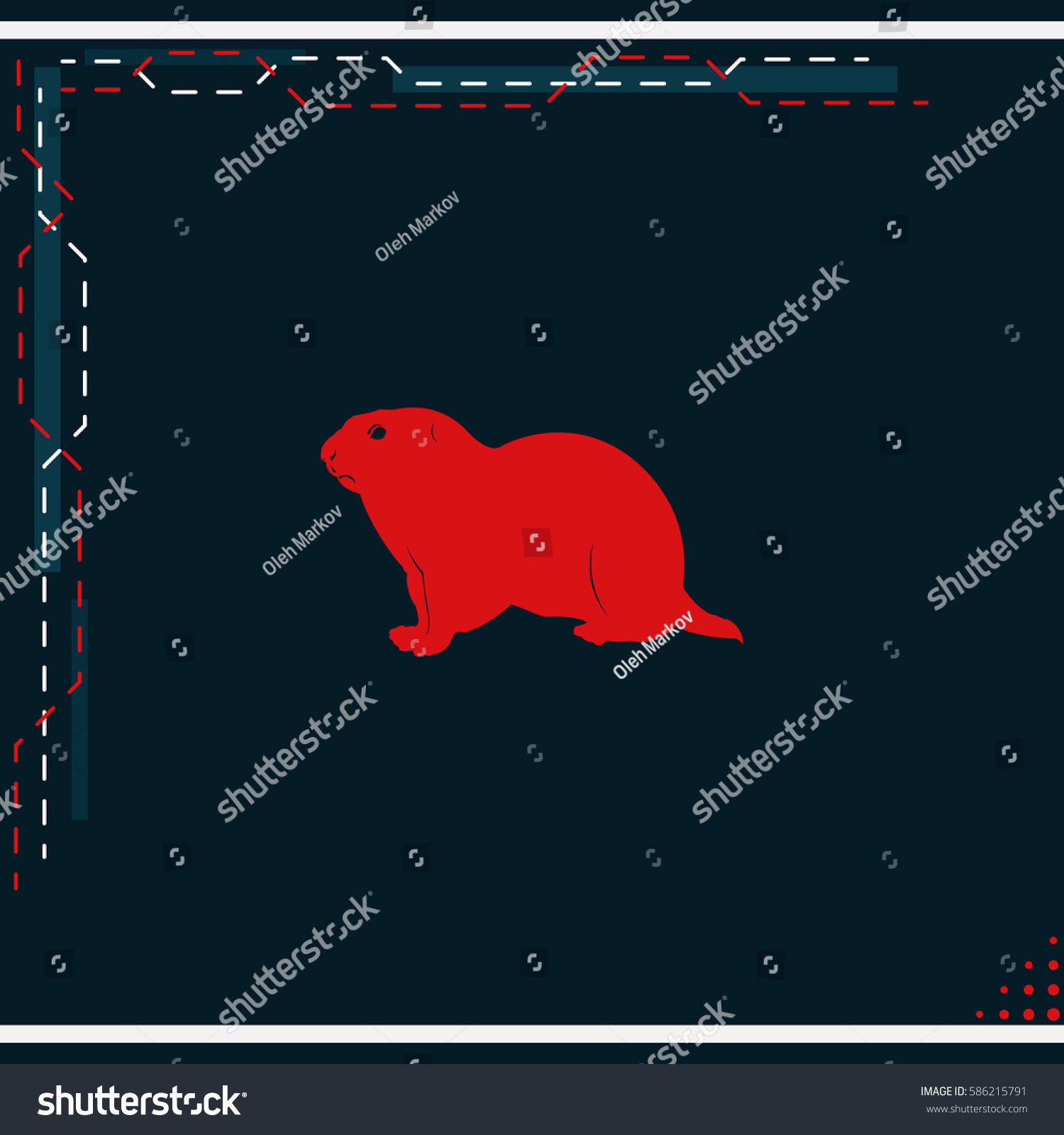 Gopher Silhouette Icon Stock Vector (Royalty Free) 586215791 | Shutterstock