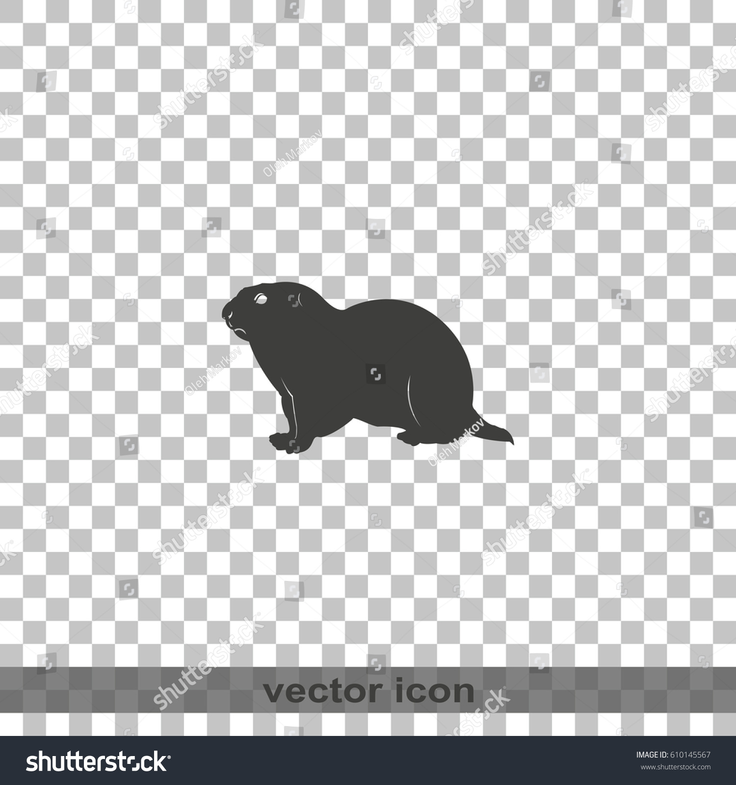 Gopher Silhouette Icon Stock Vector (Royalty Free) 610145567 | Shutterstock