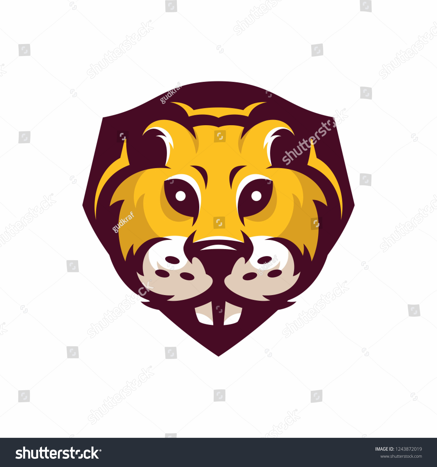 Gophers Mascot Logo Stock Vector (Royalty Free) 1243872019 | Shutterstock