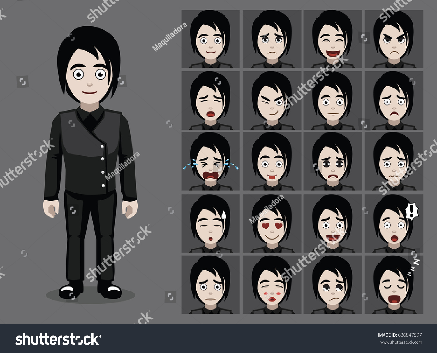 453 imágenes de Emo cartoon boy - Imágenes, fotos y vectores de stock ...