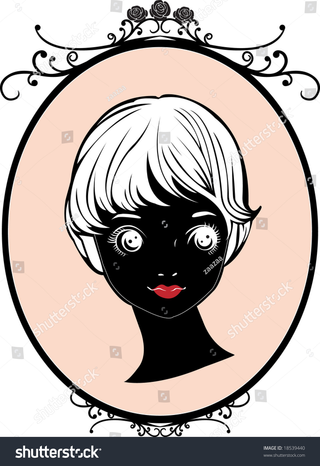 Gothic Girl Stock Vector (Royalty Free) 18539440 | Shutterstock