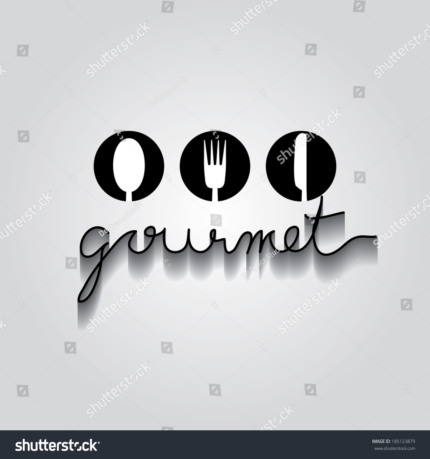 Gourmet Typo Vector Eps 10: vector de stock (libre de regalías ...
