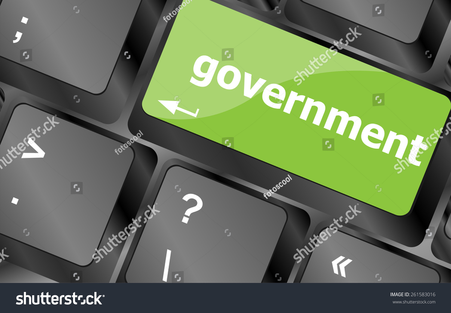 Government Word On Keyboard Key Notebook Stock Vector 261583016 ...