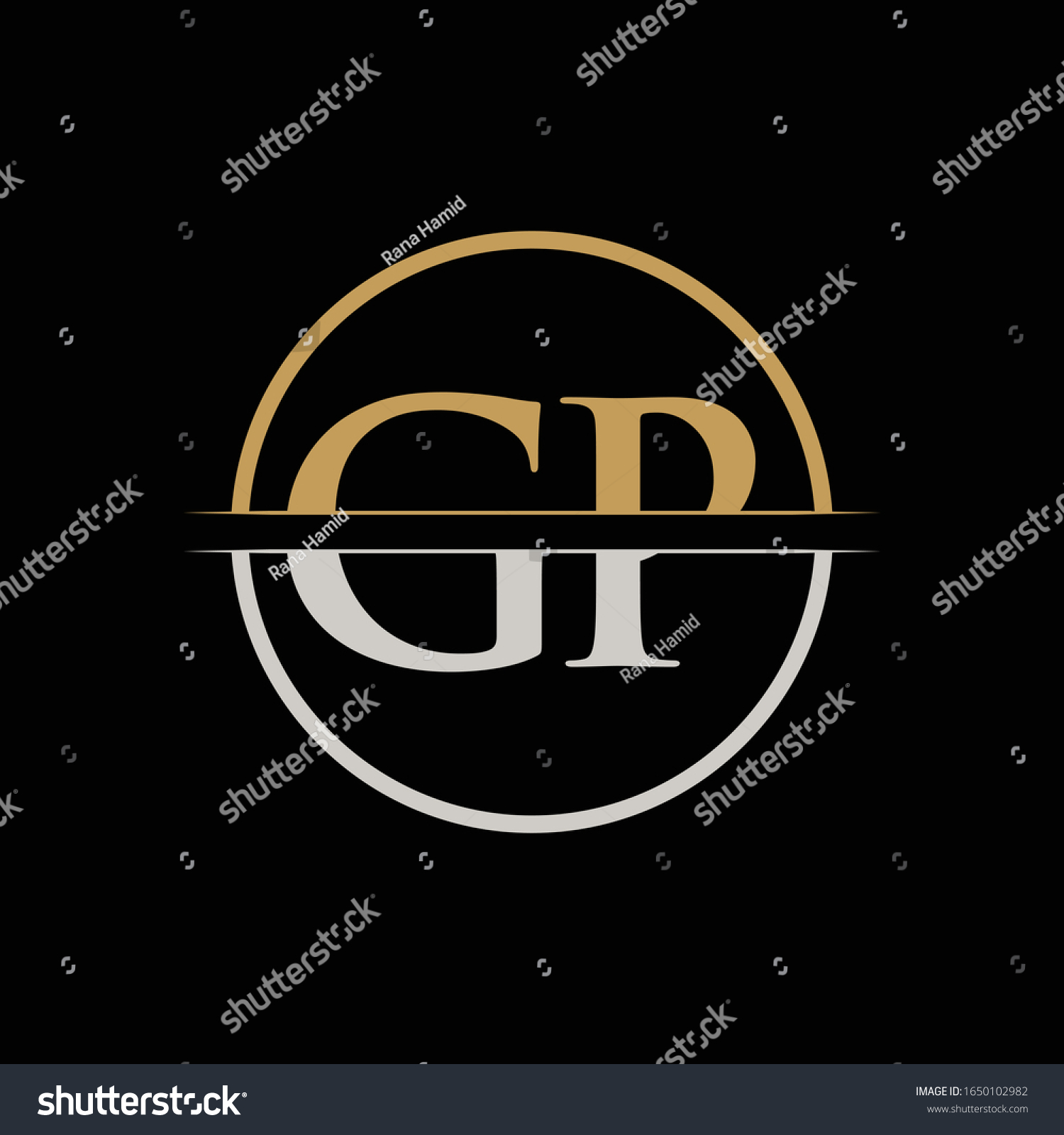 Gp Letter Type Logo Design Vector: เวกเตอร์สต็อก (ปลอดค่าลิขสิทธิ์ ...