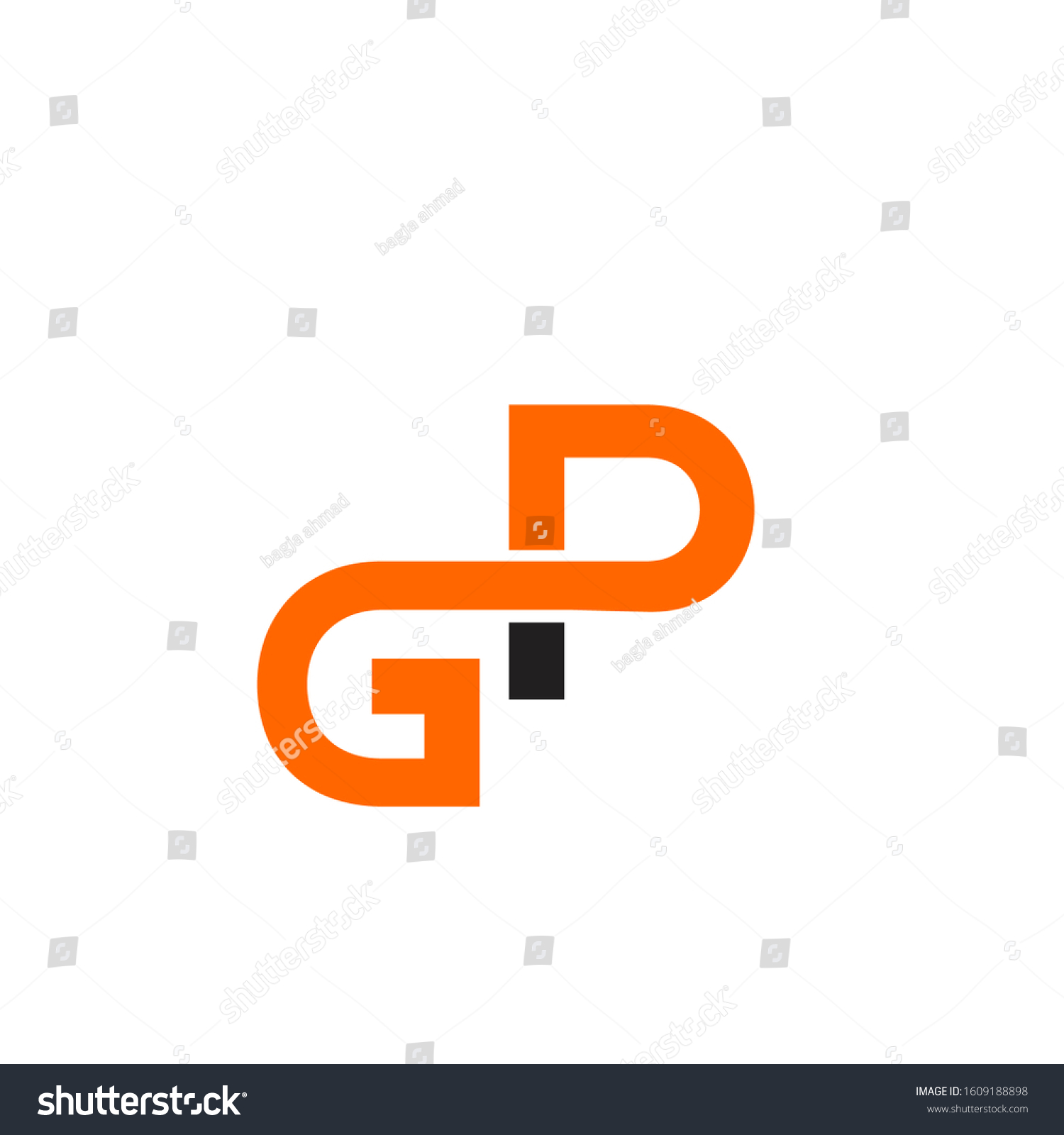 Gp Logo Design Simple Modern Template Stock Vector (Royalty Free ...