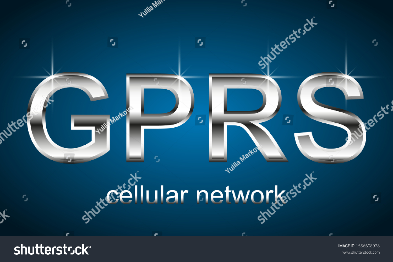 Gprs Mobile Data Standard Vector Icon Stock Vector (Royalty Free ...