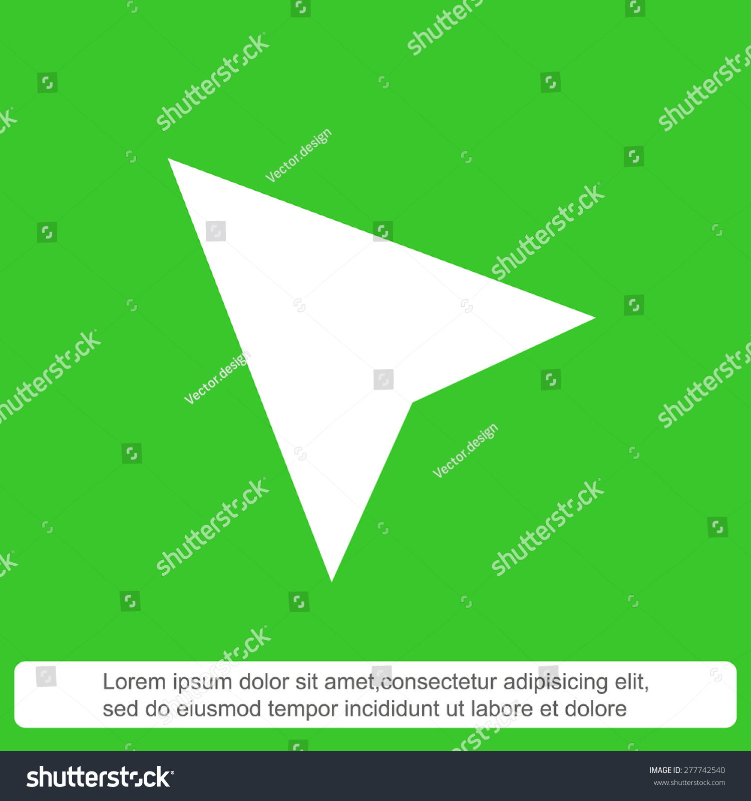 Gps Arrow Icon Stock Vector (Royalty Free) 277742540 | Shutterstock