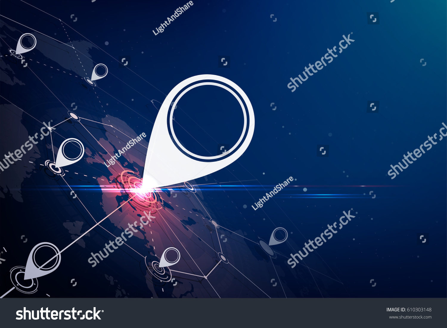 Gps Technology Abstract Backgroundvector Illustration Stock Vector ...