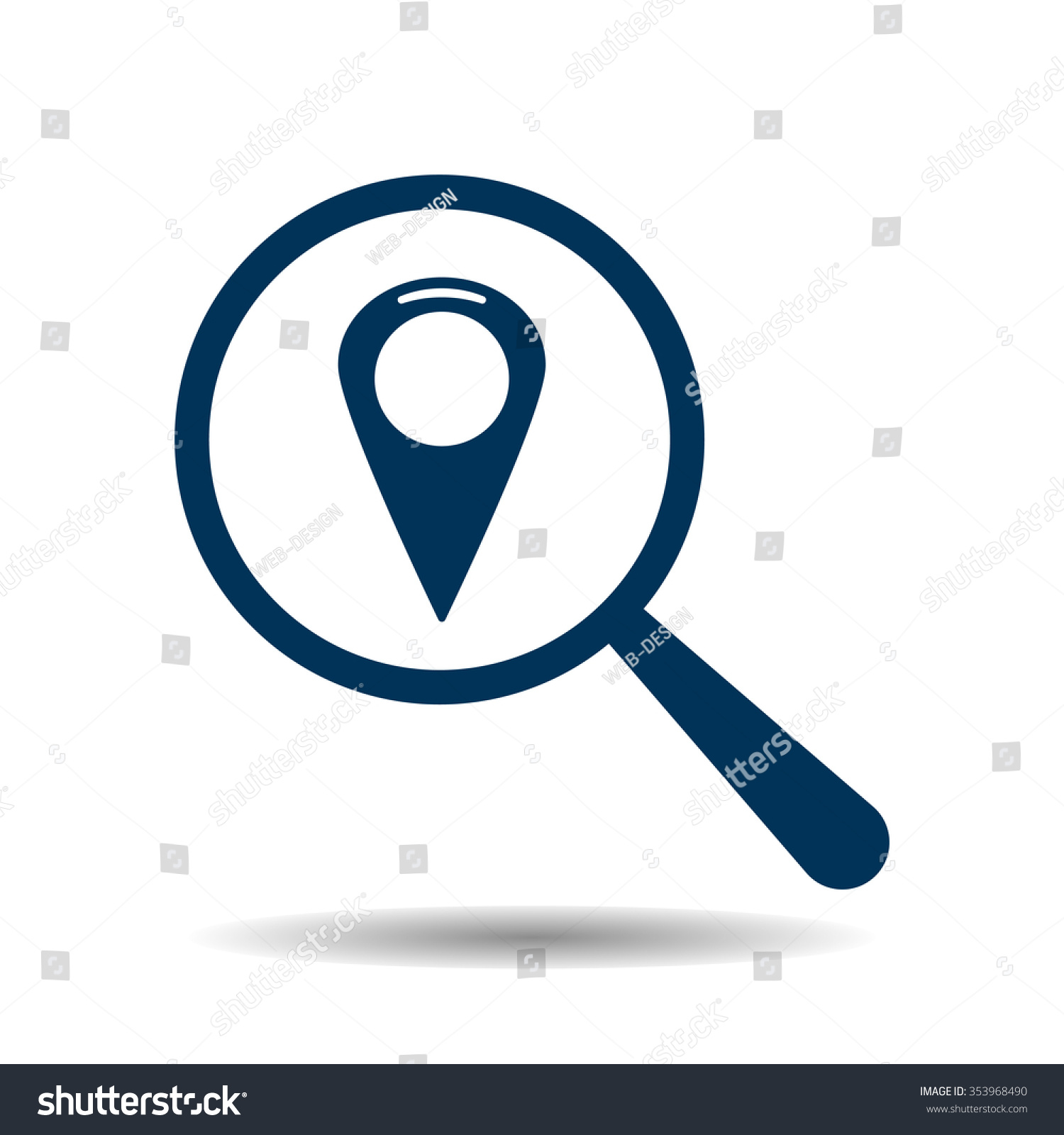 Gps Icon Stock Vector (Royalty Free) 353968490 | Shutterstock