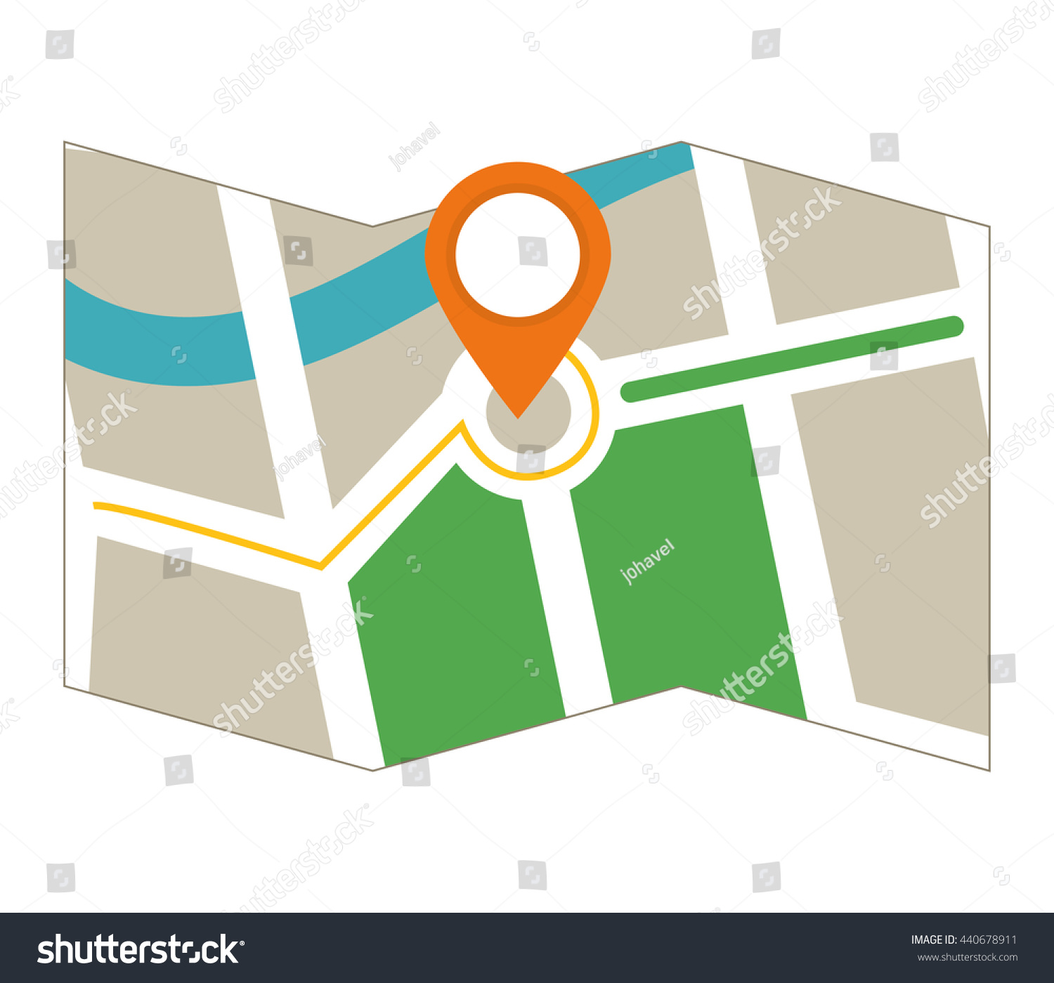 Gps Icon Map Design Vector Graphic Stock Vector (Royalty Free ...