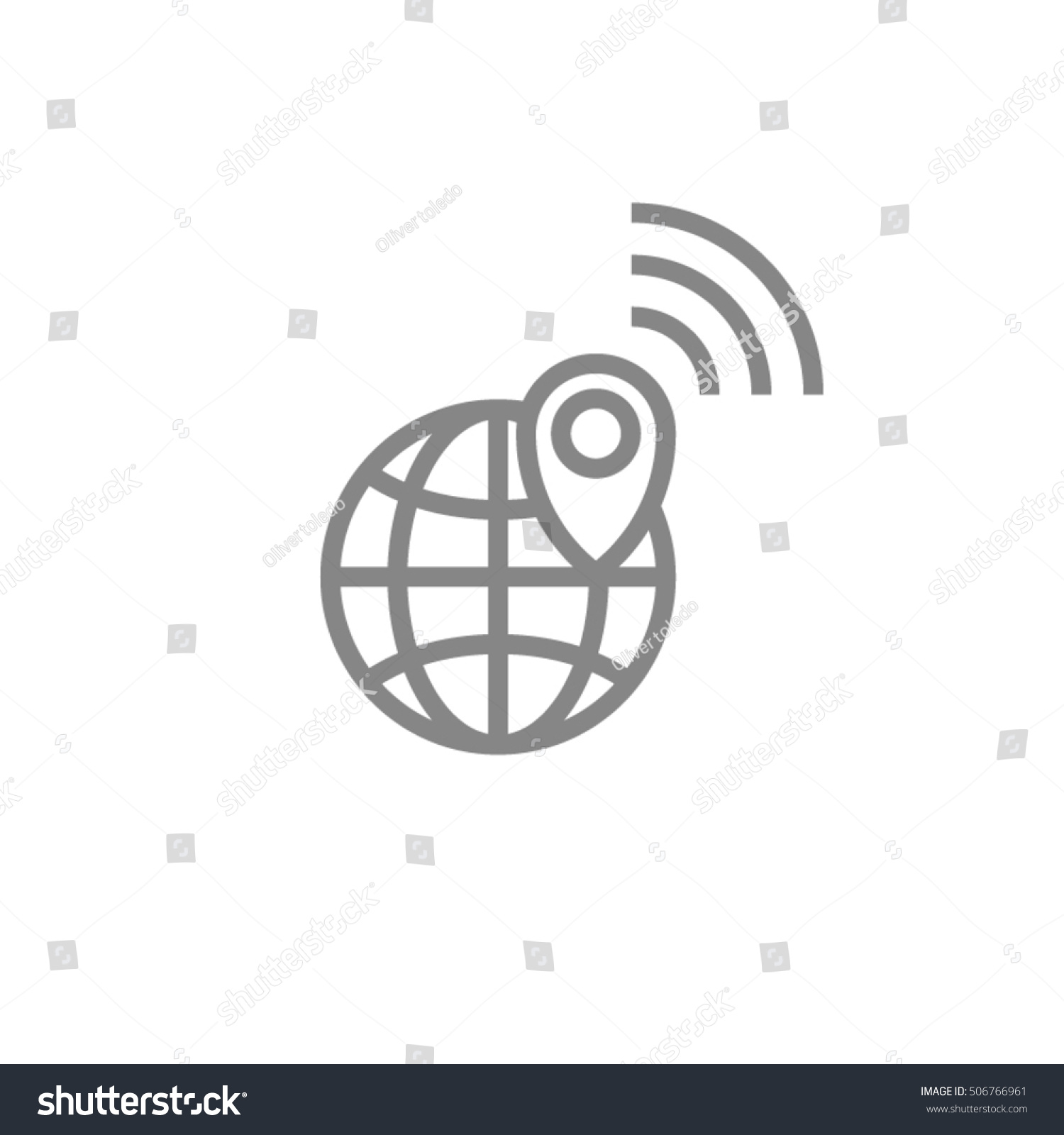 Gps Map Signal: vector de stock (libre de regalías) 506766961 ...