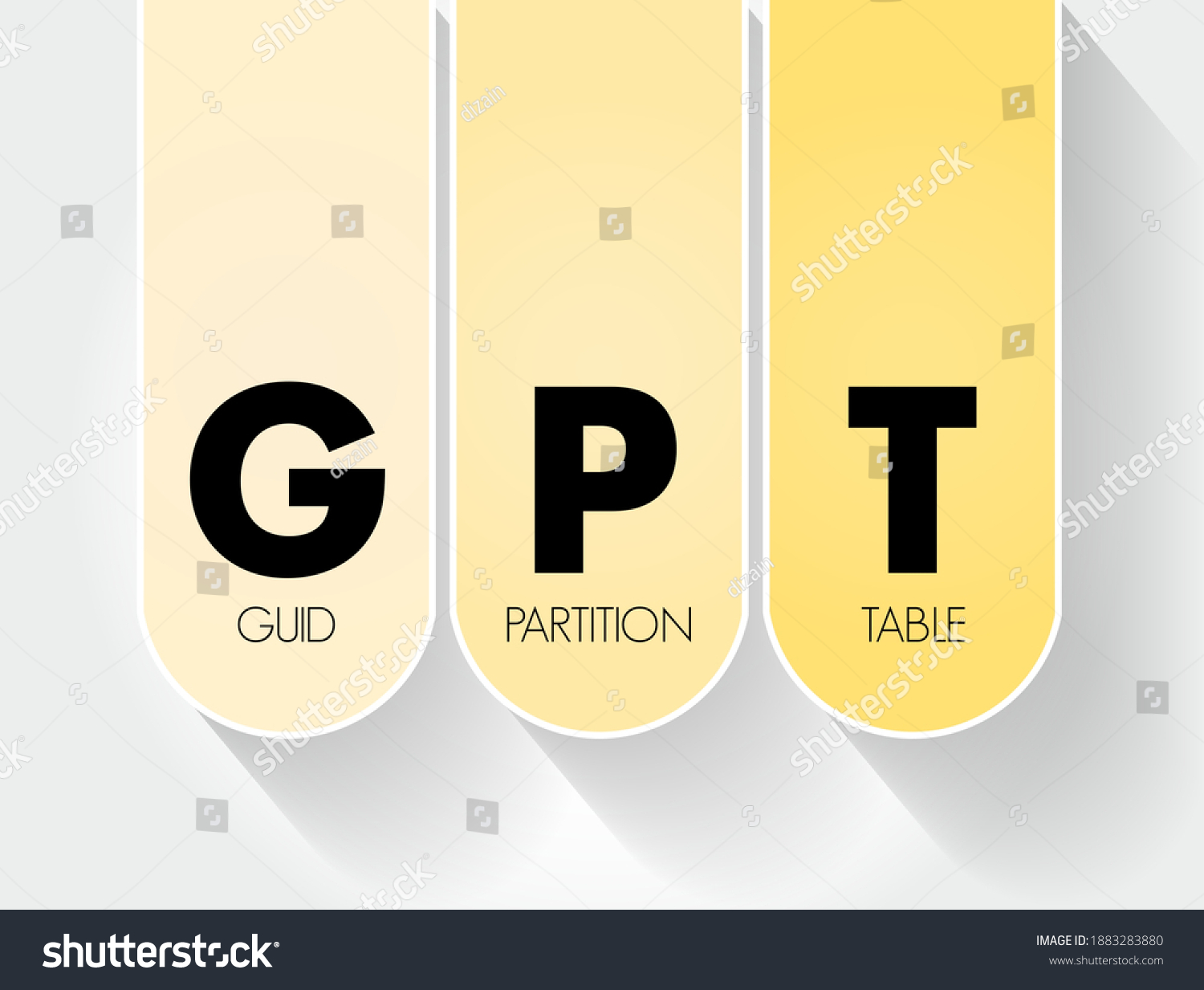 Gpt Guid Partition Table Standard Layout Stock Vector (Royalty Free ... Gpt Guid Partition Table Standard Layout Stock Vector (Royalty Free ...
