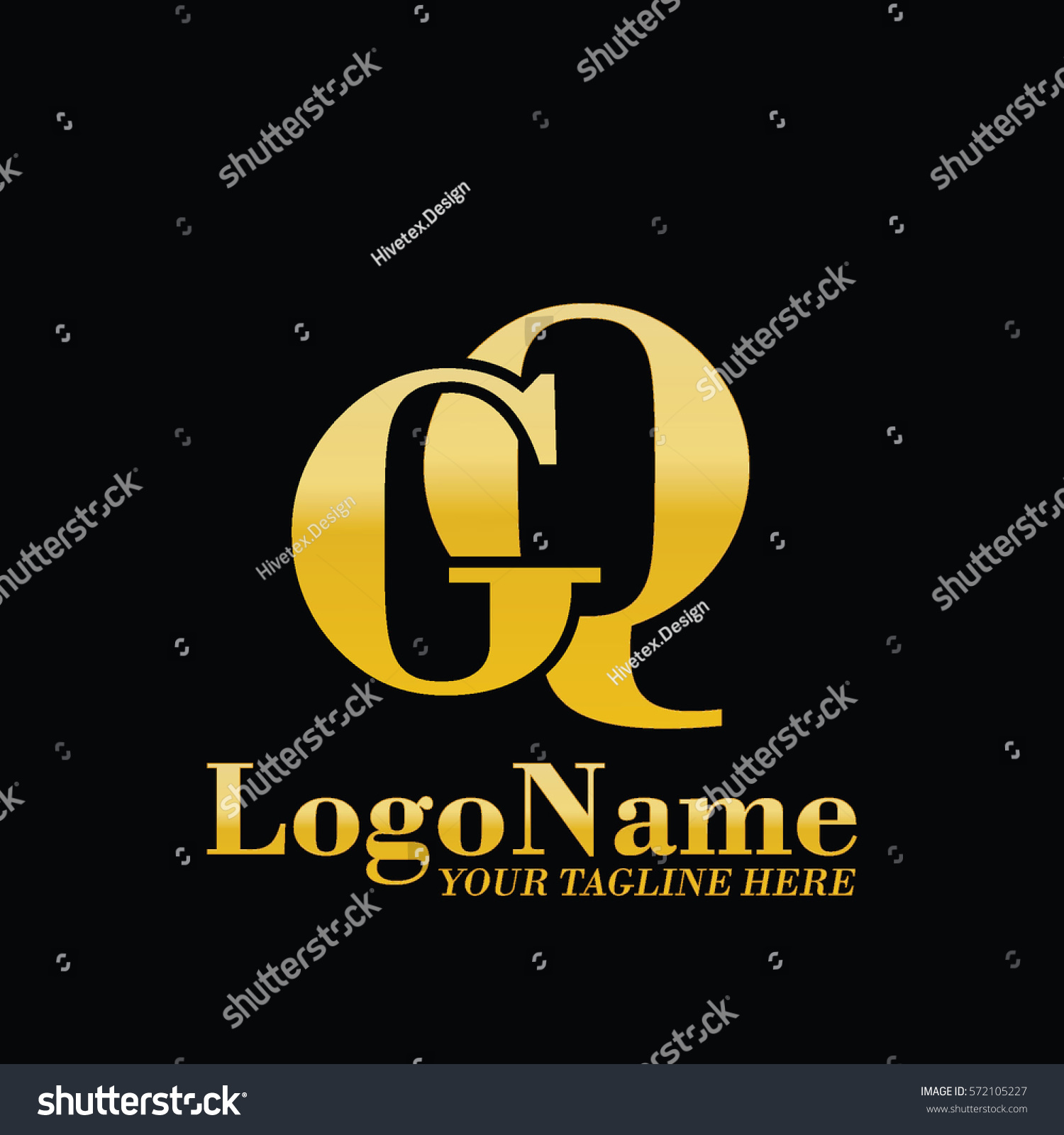Gq Logo Stock Vector (Royalty Free) 572105227