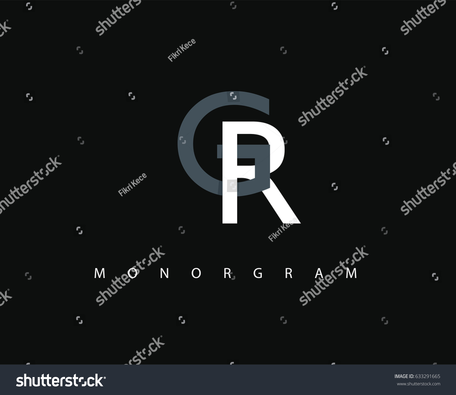 Gr Logo Letter Design Vector: เวกเตอร์สต็อก (ปลอดค่าลิขสิทธิ์ ...
