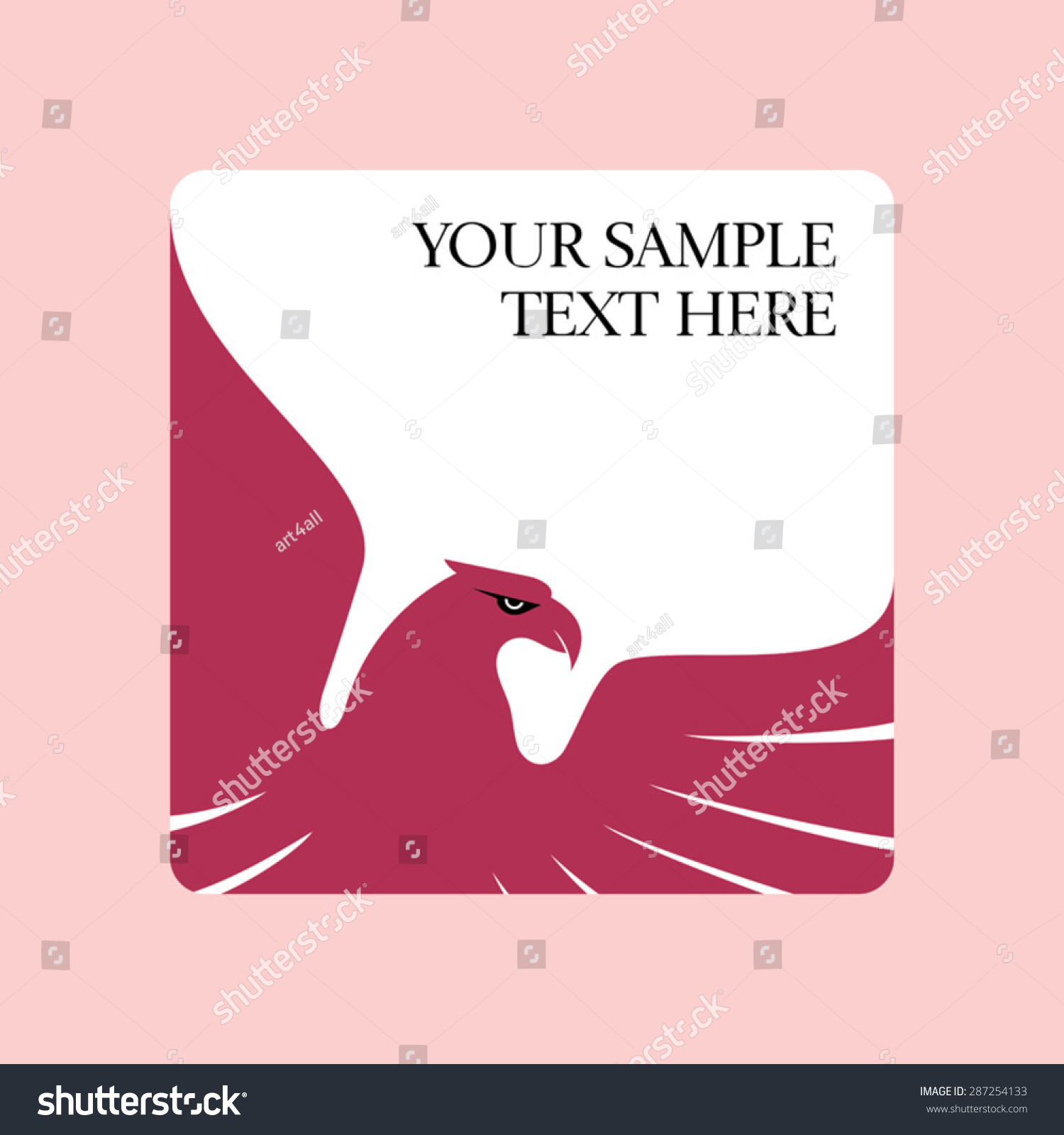 Graceful Soaring Eagle Logo Outstretched Wings Stock Vector (Royalty ... Graceful Soaring Eagle Logo Outstretched Wings Stock Vector (Royalty ...