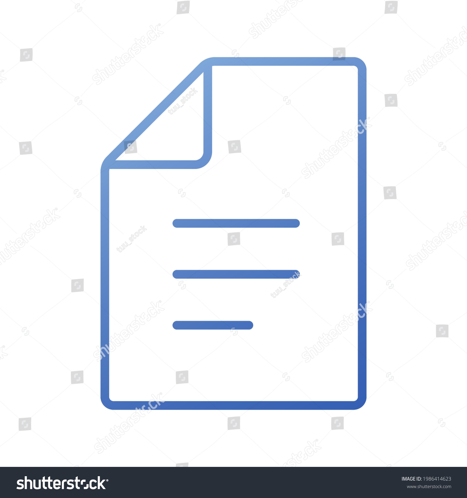 Gradation Icon Illustrations Documents Contracts Applications Stock ...