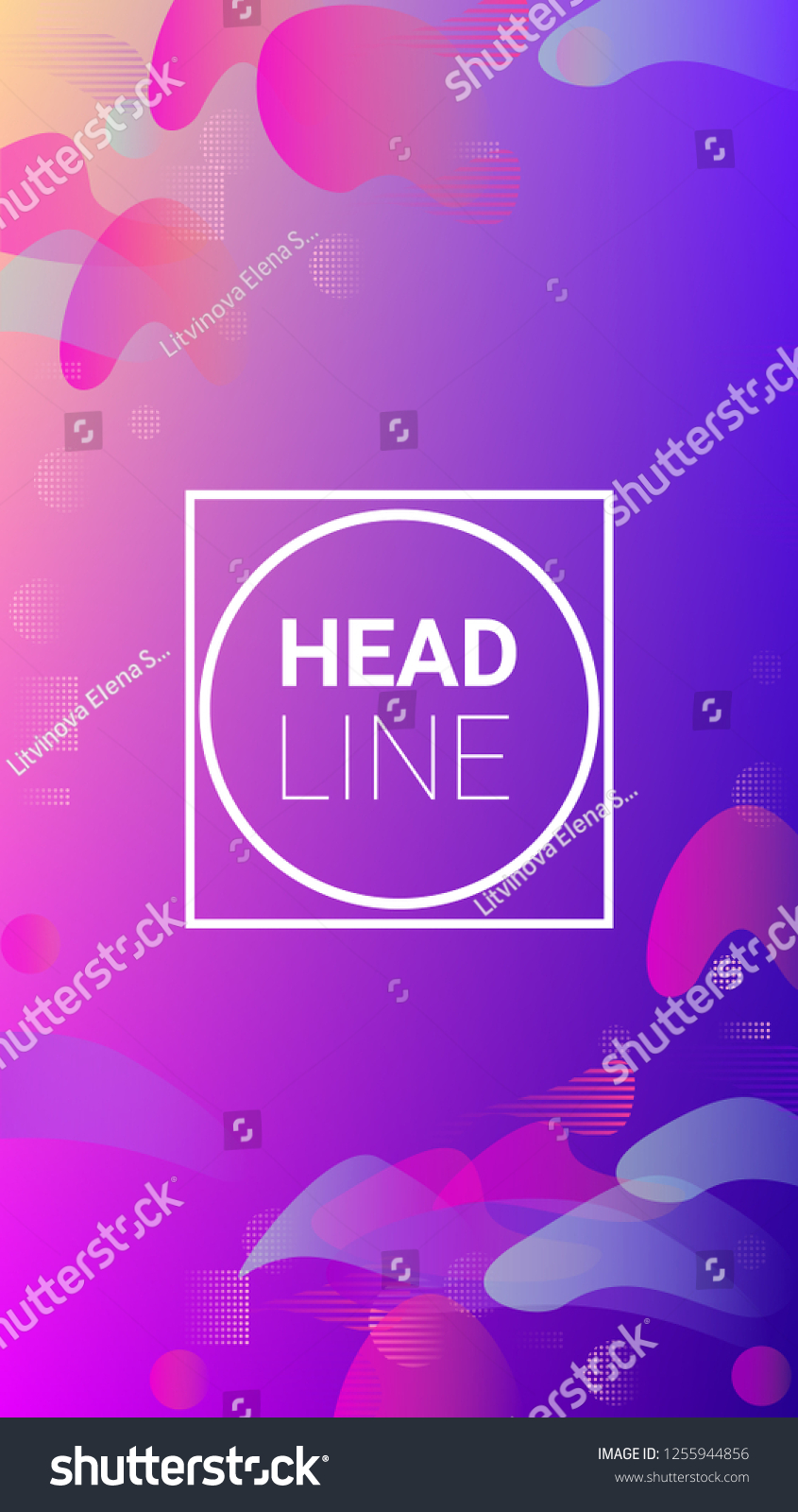 Gradient Background Horizontal Orientation Banner Design Stock Vector ...