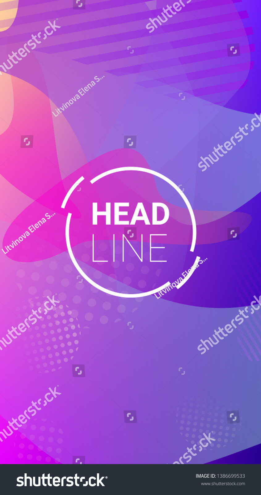 Gradient Background Horizontal Orientation Banner Design: เวกเตอร์สต็อก ...