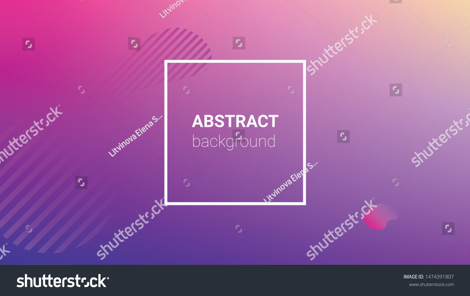 Gradient Background Horizontal Orientation Banner Design Stock Vector ...