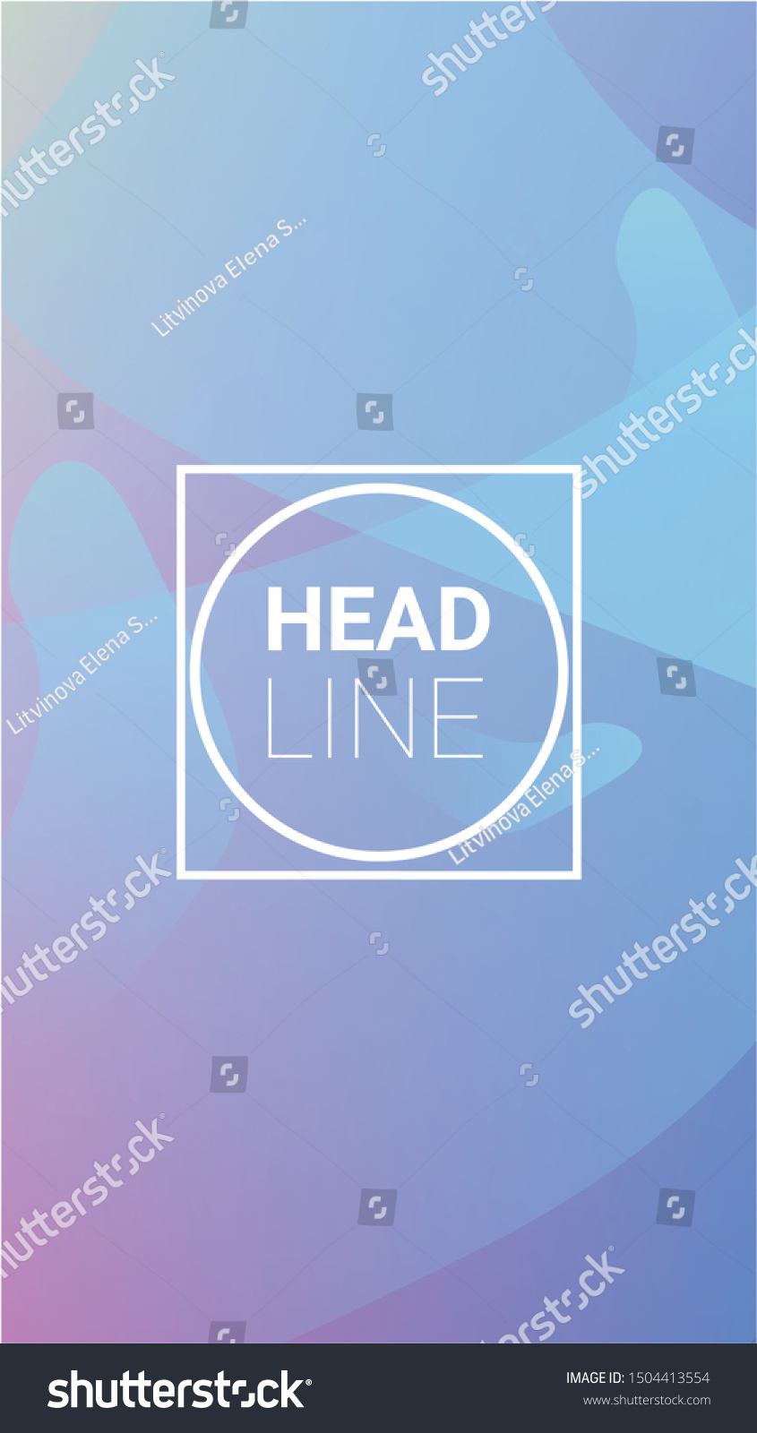 Gradient Background Horizontal Orientation Banner Design: เวกเตอร์สต็อก ...