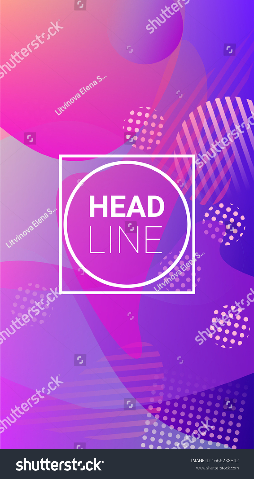 Gradient Background Horizontal Orientation Banner Design Stock Vector ...
