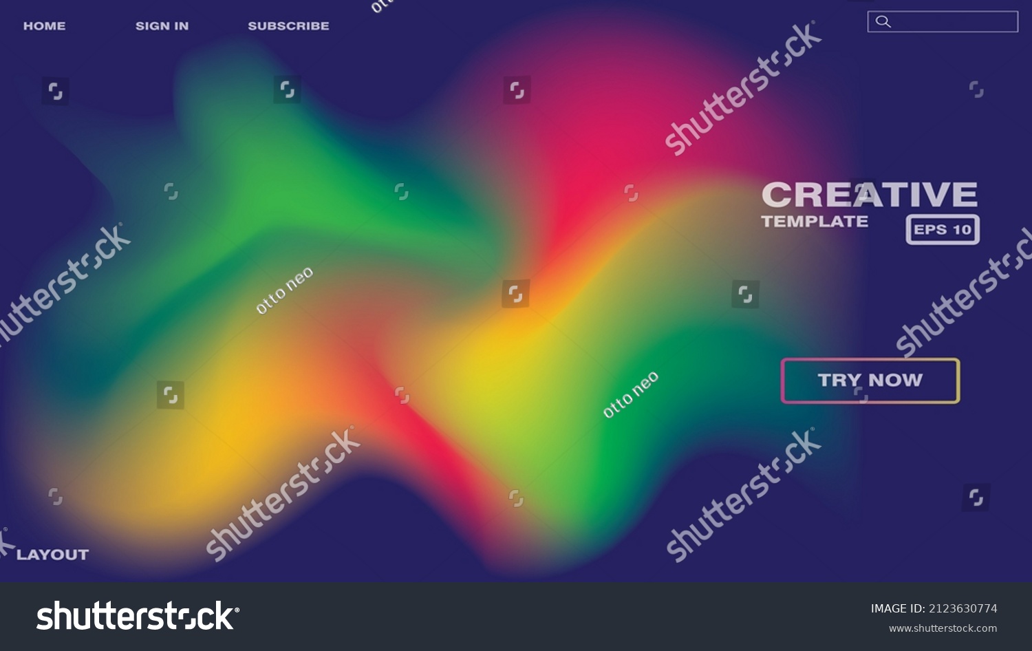 Gradient Effect Cyber Wavy Background Design Stock Vector (Royalty Free ...