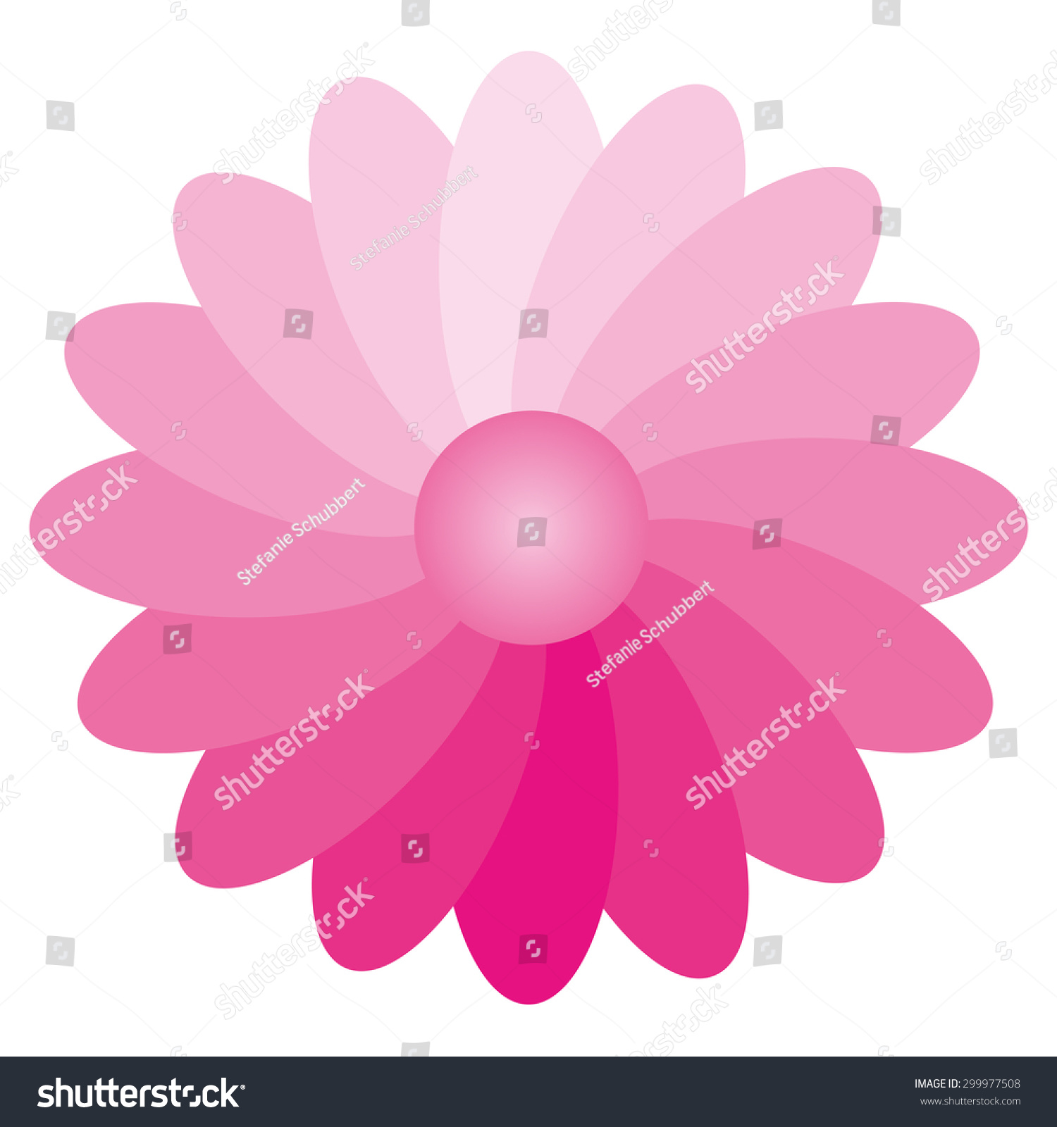 Gradient Flower Color Spectrum Stock Vector 299977508 - Shutterstock