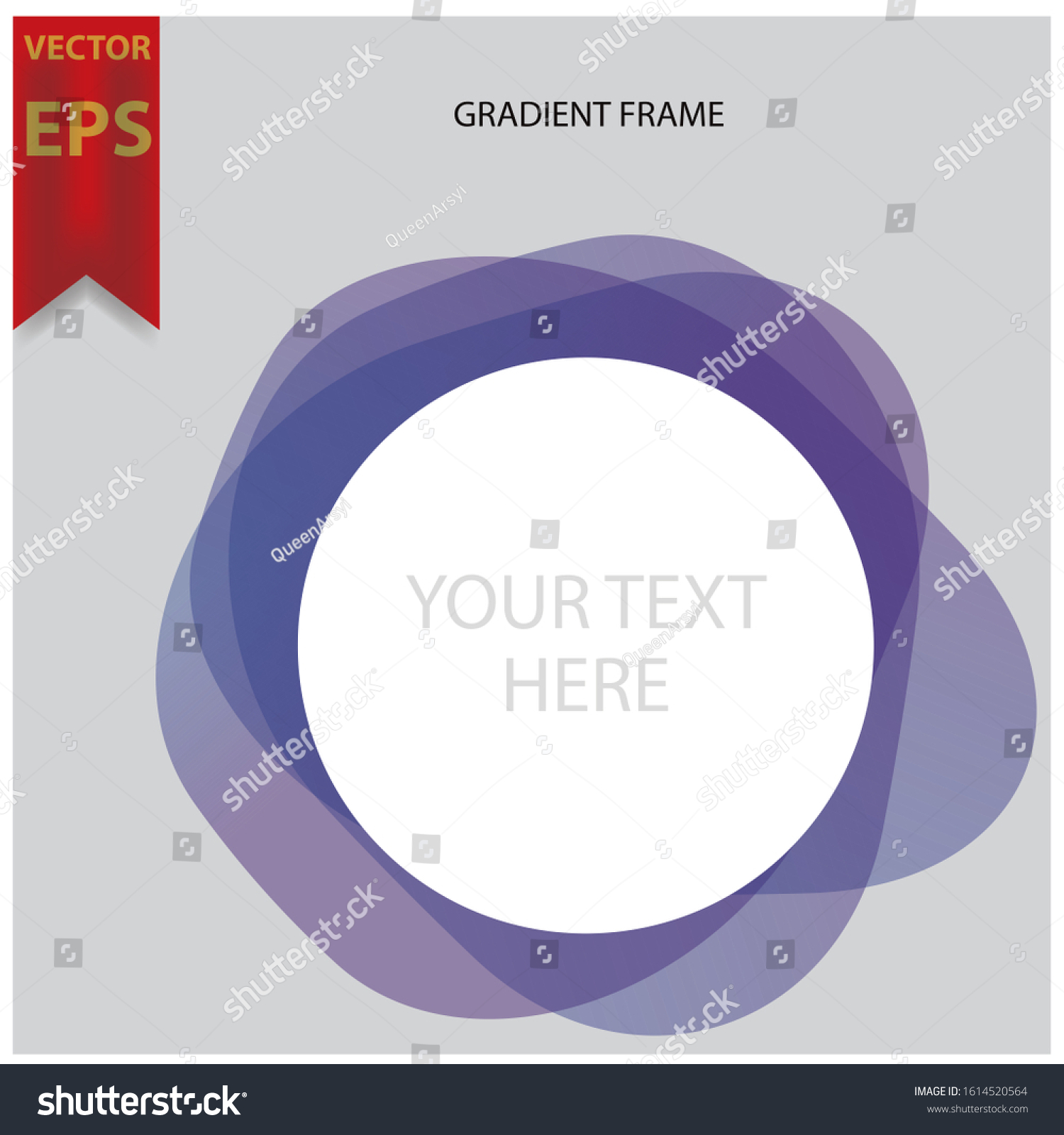 Gradient Frame Illustration Creative Modern Frames Stock Vector ...
