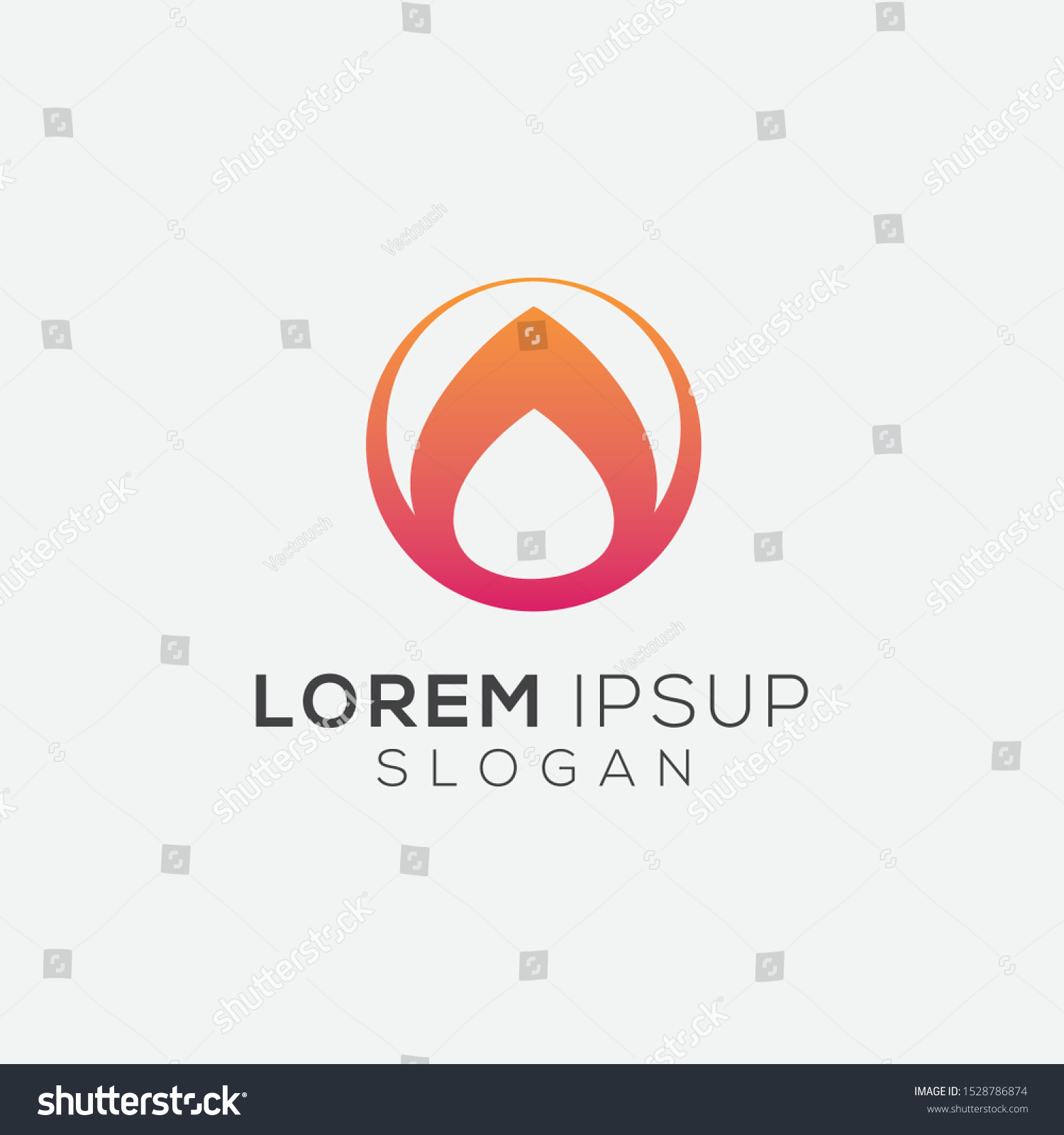 Gradient Icon Logo Vector Design Eco Stock Vector (Royalty Free ...