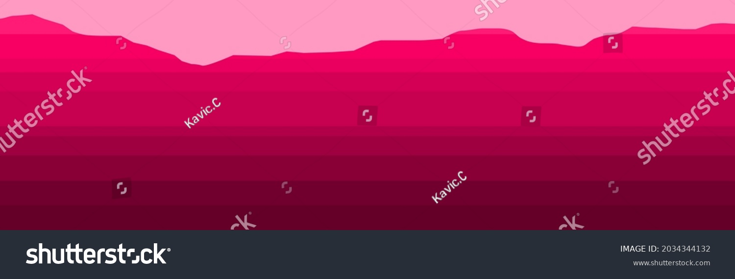 Gradient Pink Soil Rock Layers Subsurface Stock Vector (Royalty Free ...