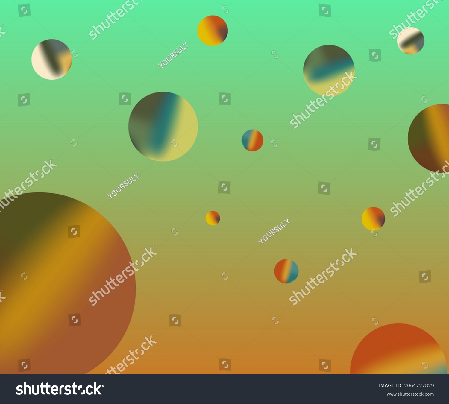 Gradient Planet Abstract Background Design Stock Vector (Royalty Free ...