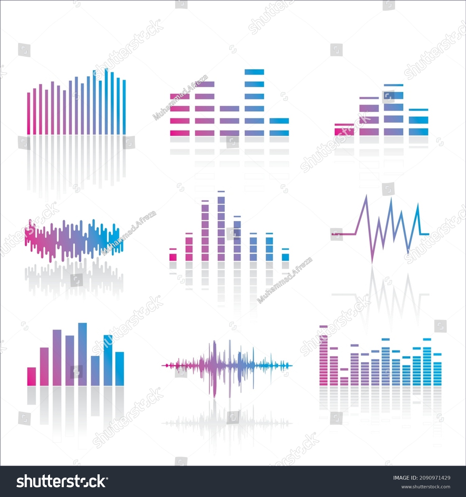 Gradient Vector Music Player Animation Stock Vector (Royalty Free ...