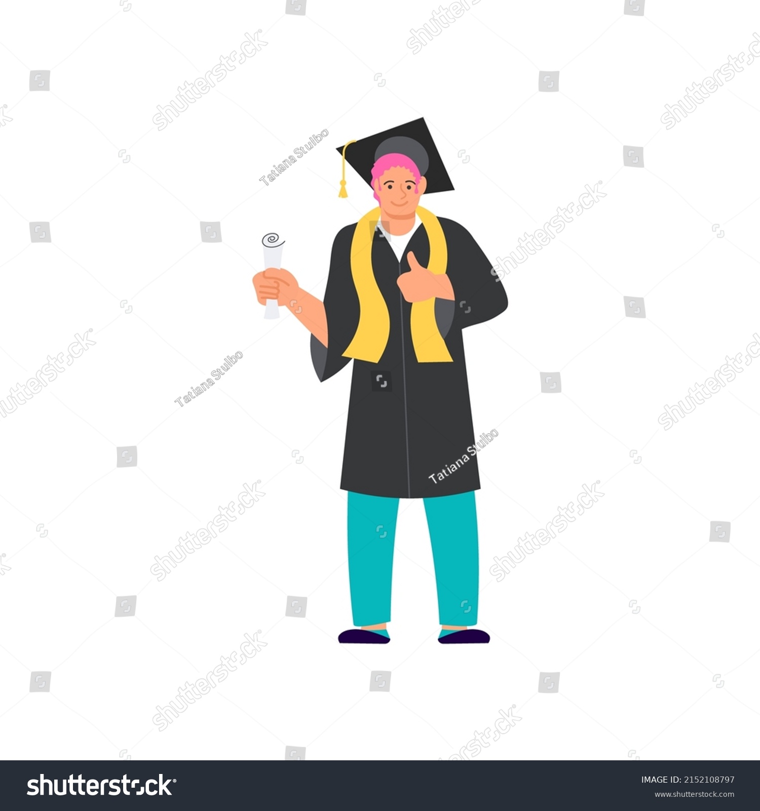 Graduated Man Academic Dress Square Cap Stock Vector (Royalty Free ... Graduated Man Academic Dress Square Cap Stock Vector (Royalty Free ...