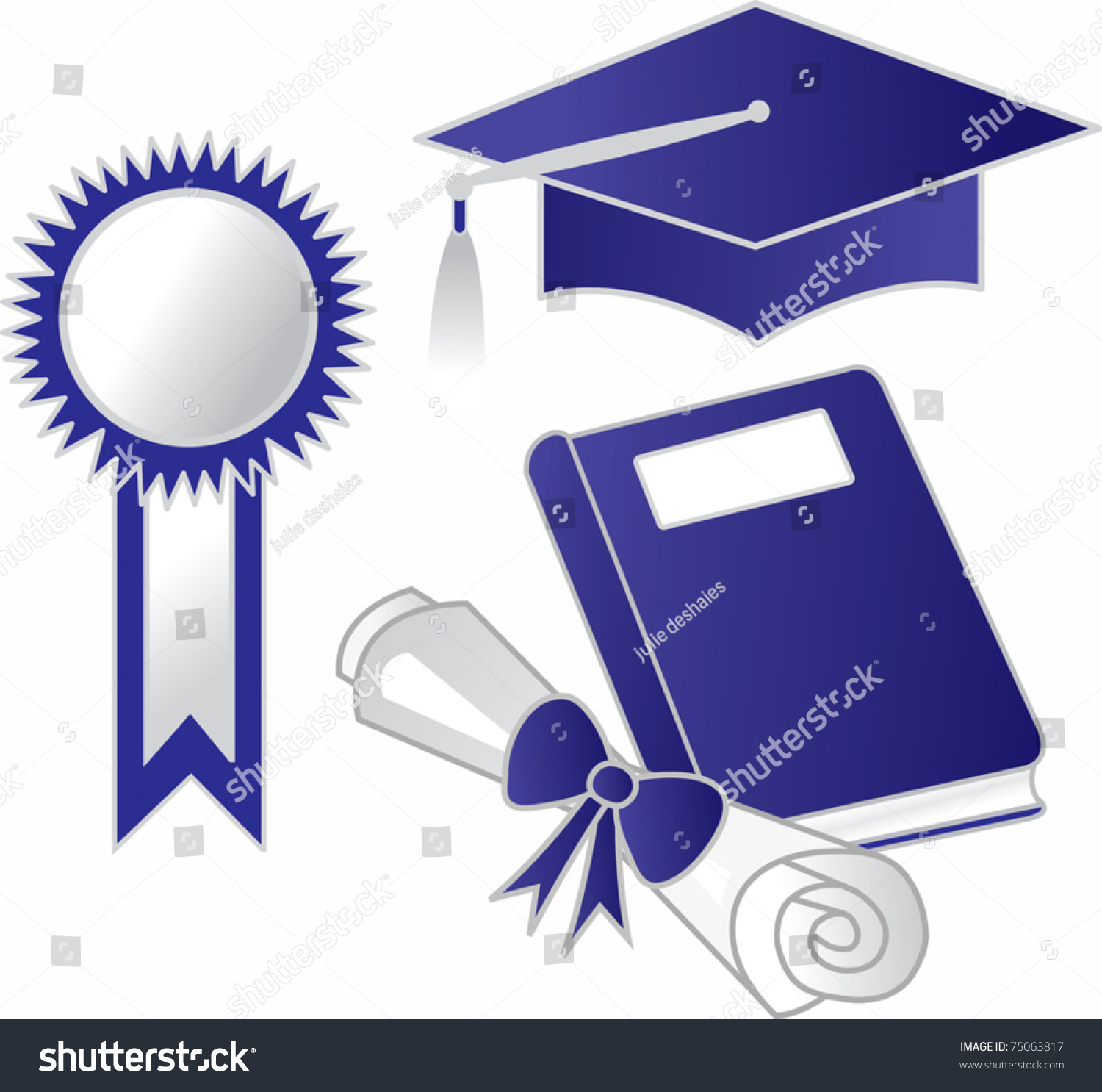 Graduation Stock Vector (Royalty Free) 75063817 | Shutterstock