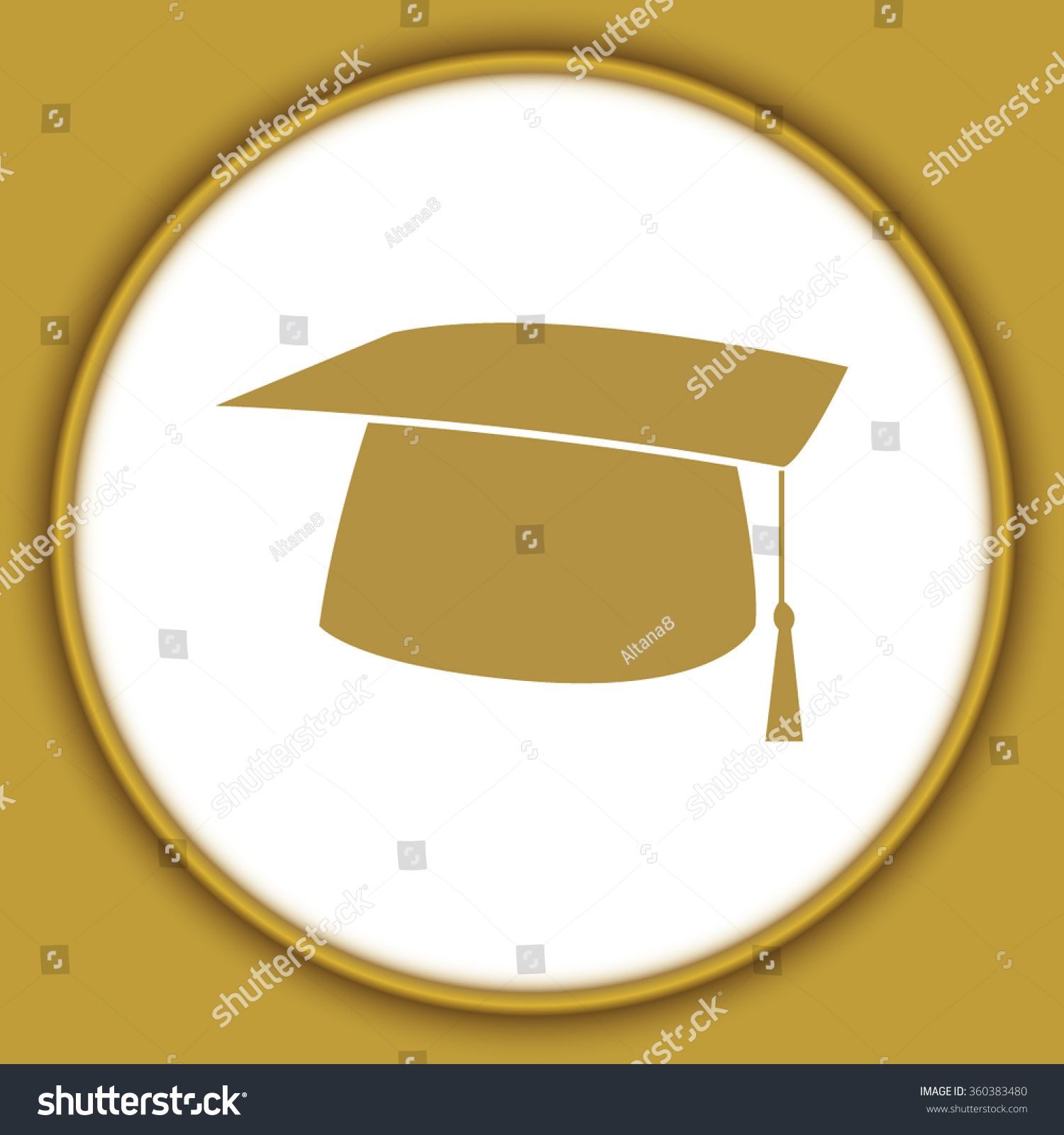 Graduation Cap Icon Stock Vector (Royalty Free) 360383480 | Shutterstock