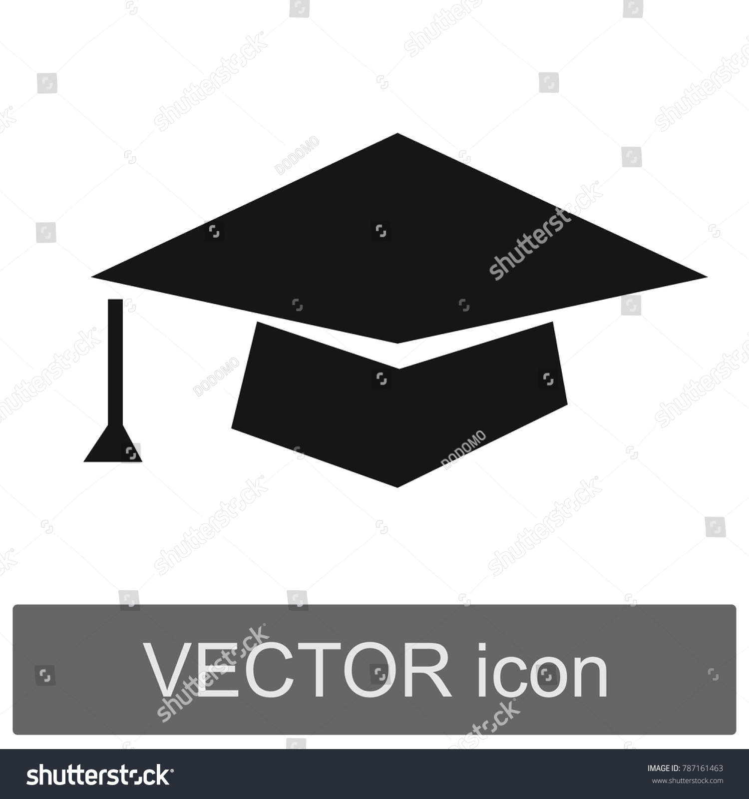 Graduation Cap Logo Vector Image Icon Stock Vector (Royalty Free ...