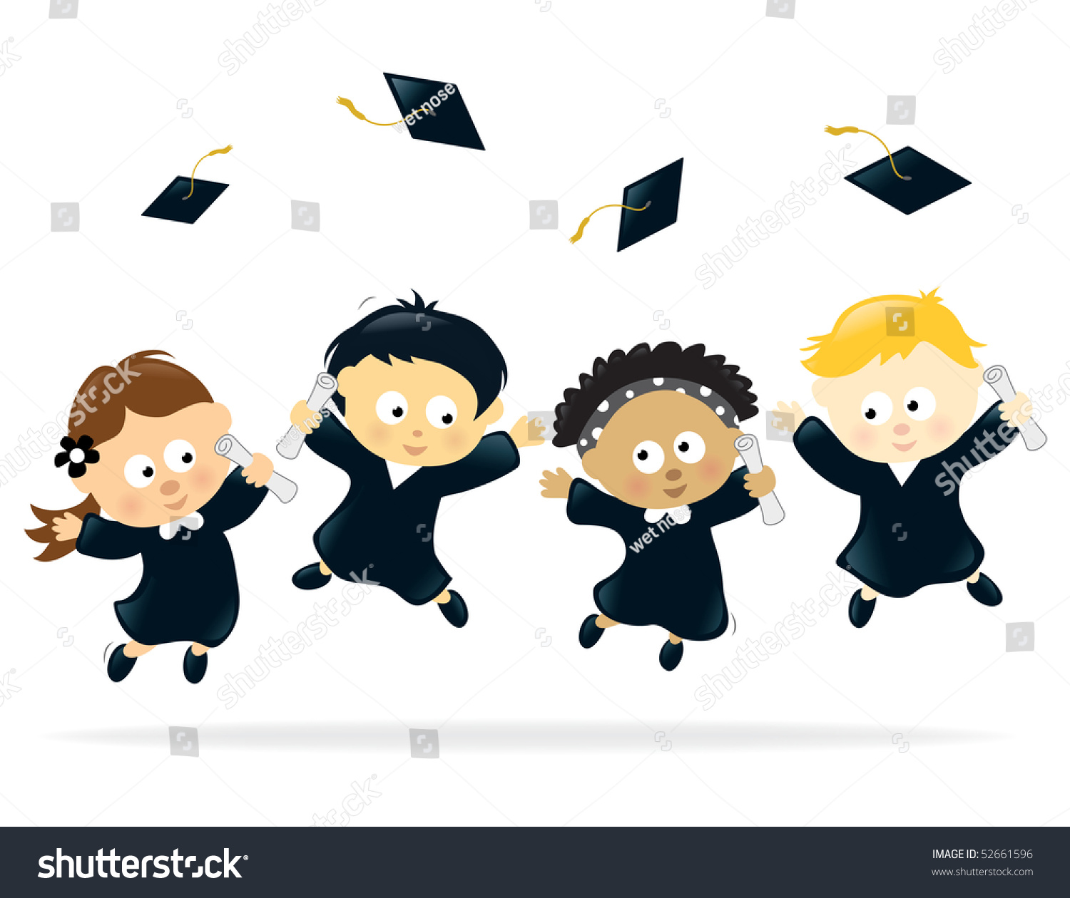 Graduation Celebration Stock Vector Illustration 52661596 : Shutterstock