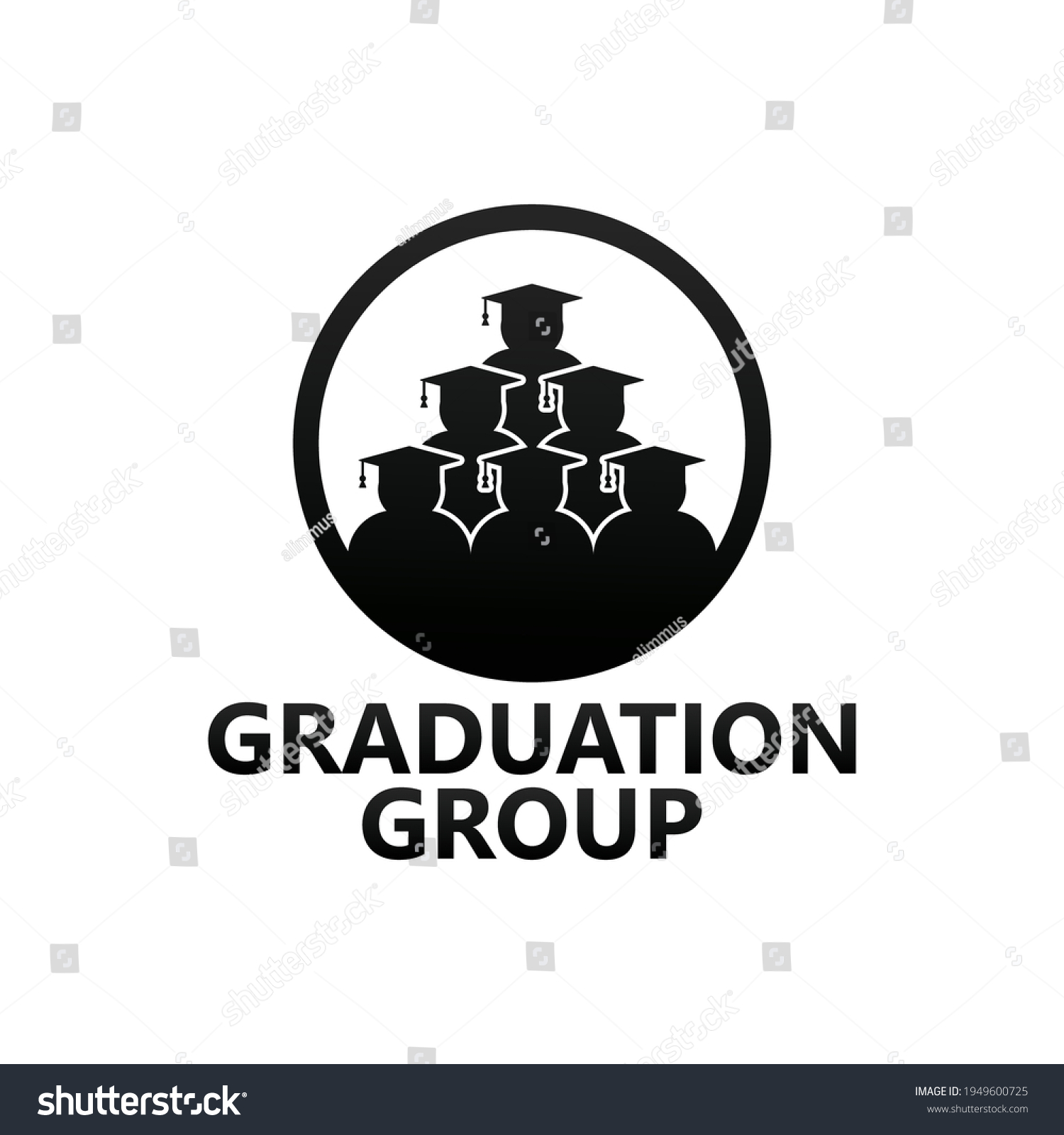 Graduation Group Logo Template Design Stock Vector (Royalty Free ...