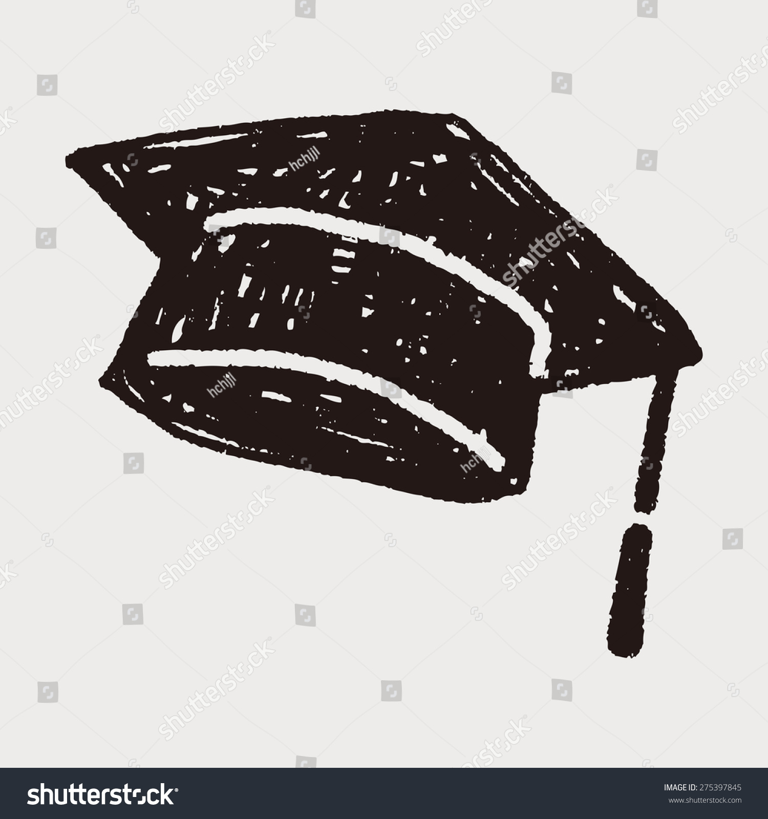 Graduation Hat Doodle Stock Vector 275397845 - Shutterstock