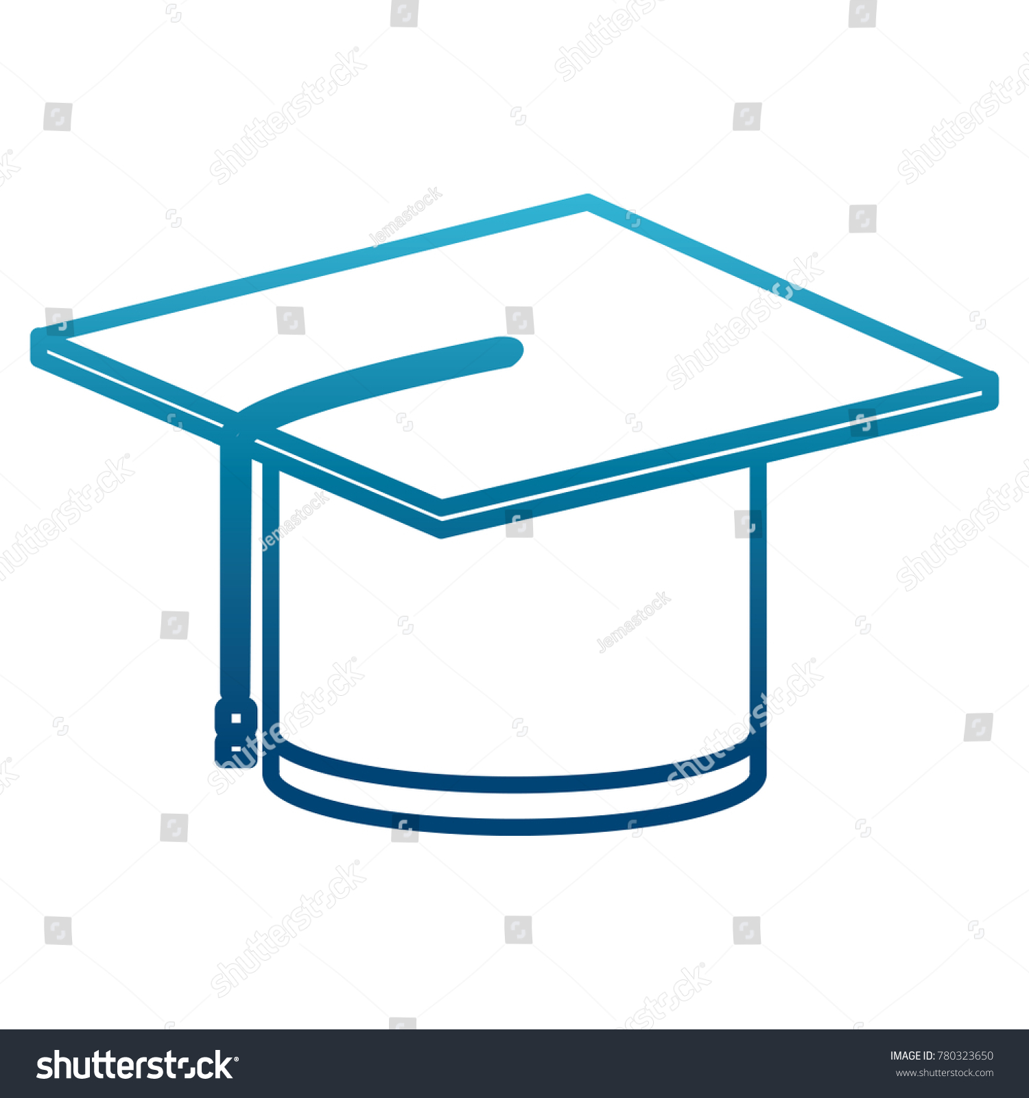 Graduation Hat Symbol Stock Vector (Royalty Free) 780323650 | Shutterstock