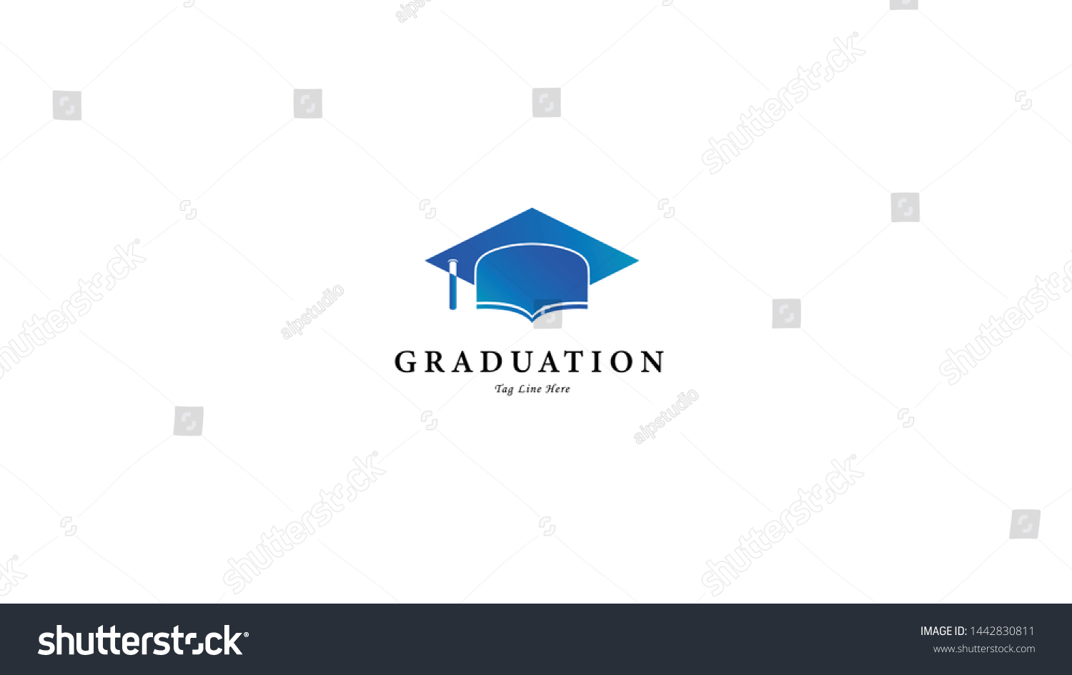 Graduation Logo Template Design Vector Vector Stock Vector (Royalty ...
