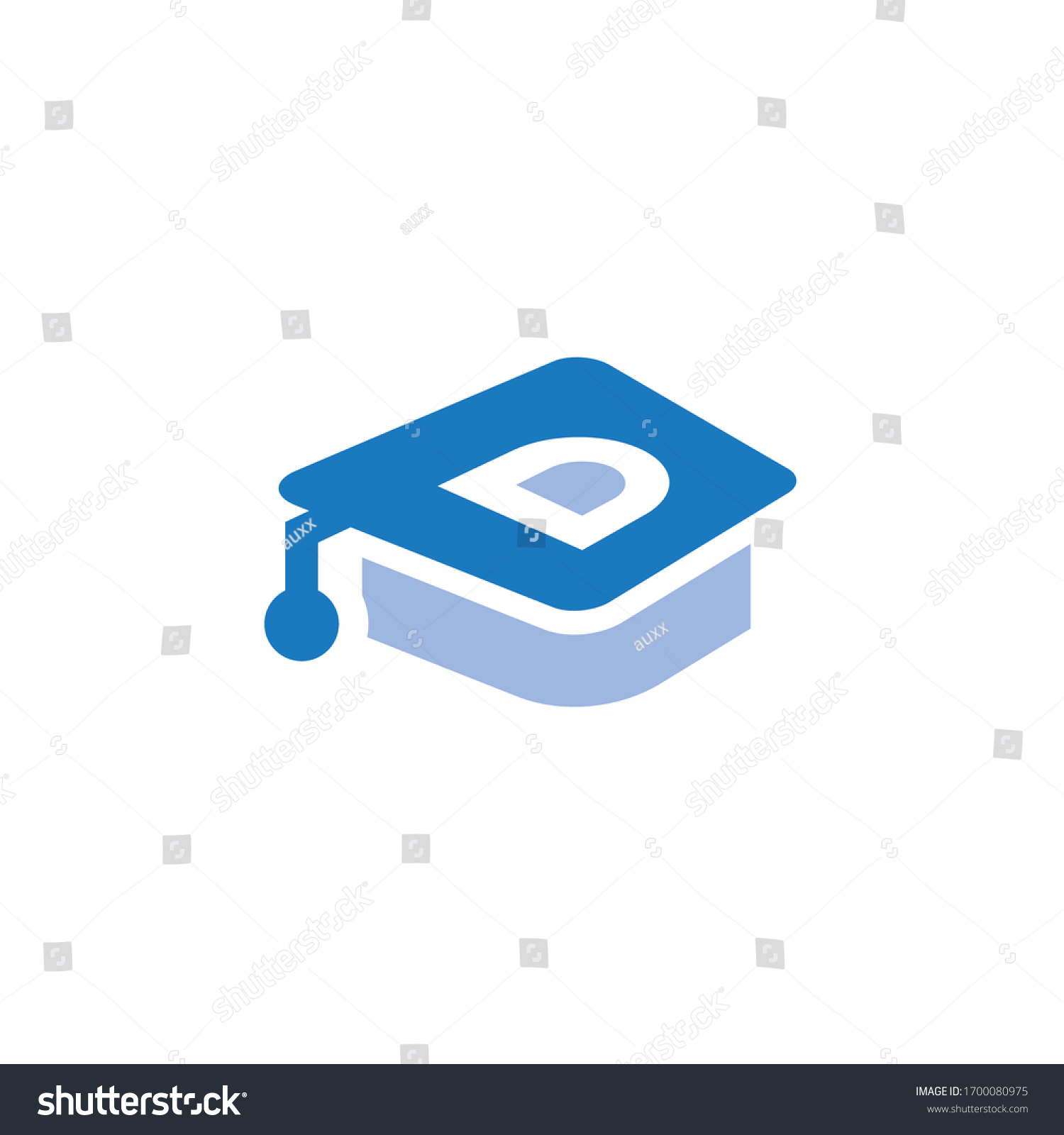 Graduation Logo Initial Letter D Stock Vector (Royalty Free) 1700080975 ...