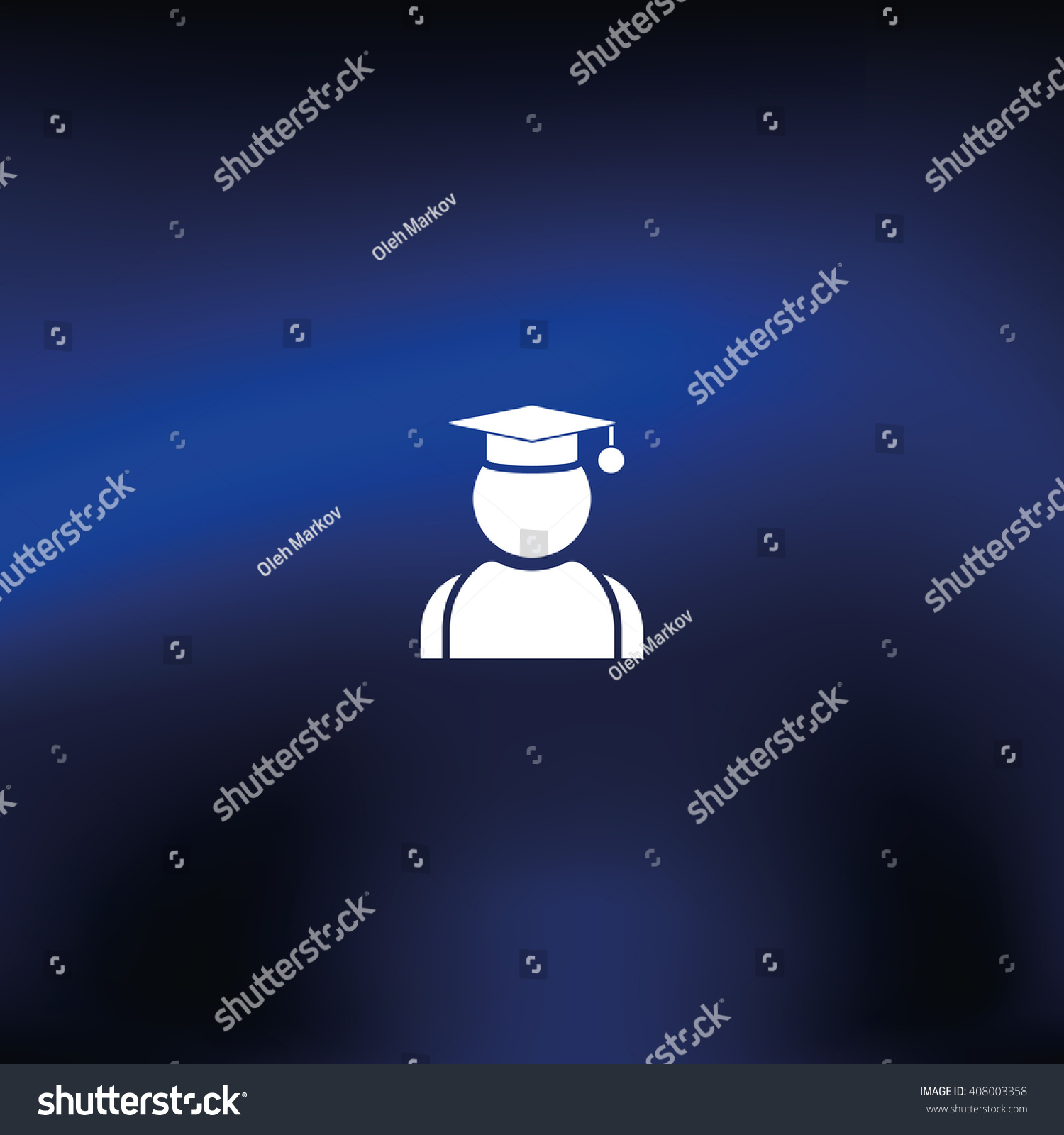 Graduation Man Icon Stock Vector (Royalty Free) 408003358 | Shutterstock