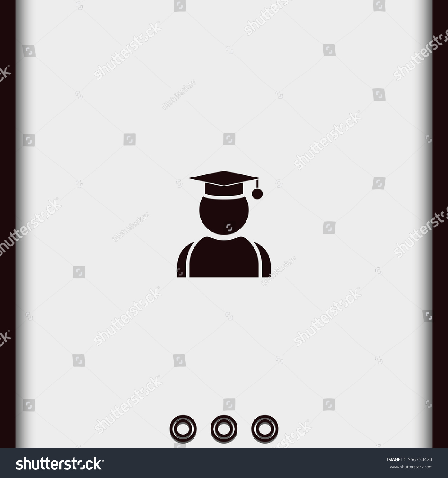 Graduation Man Icon Stock Vector (Royalty Free) 566754424 | Shutterstock