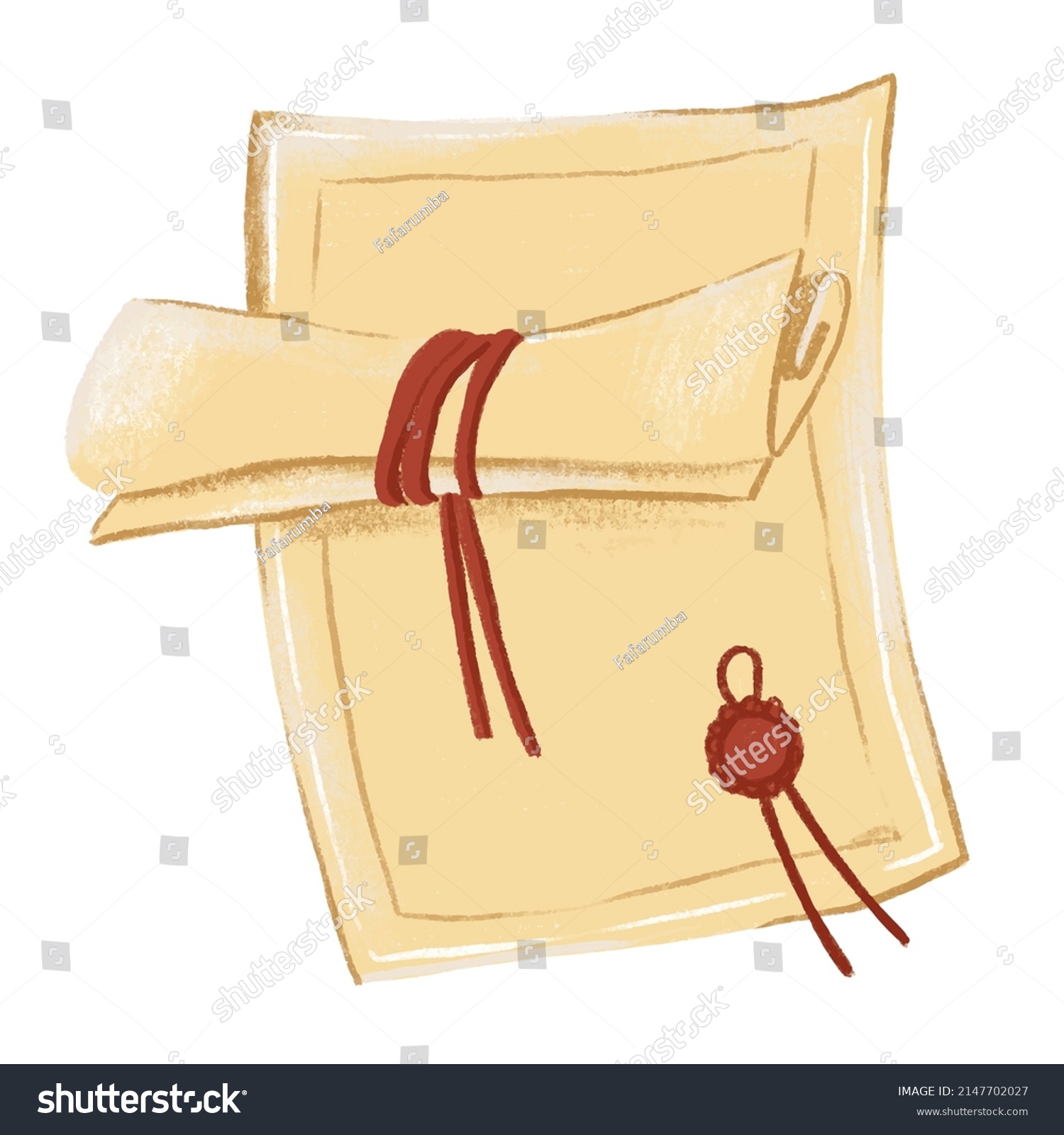 Graduation Scroll Isolated On White Background Stock Vector (Royalty ...