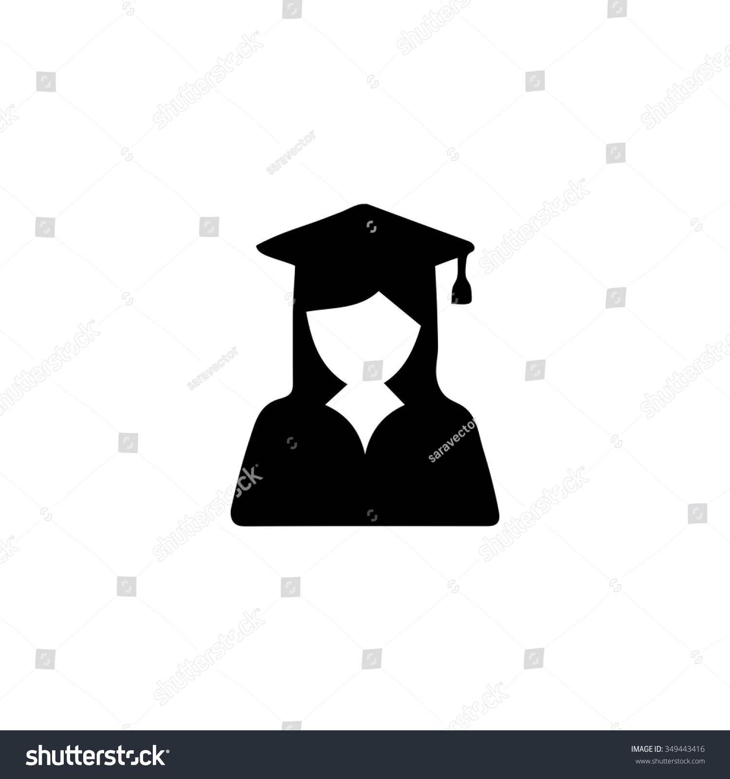 Graduation Student Stock Vector (Royalty Free) 349443416 | Shutterstock