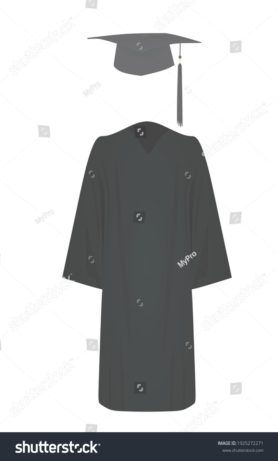 Graduation Uniform Hat Vector Stock Vector (Royalty Free) 1925272271 ...